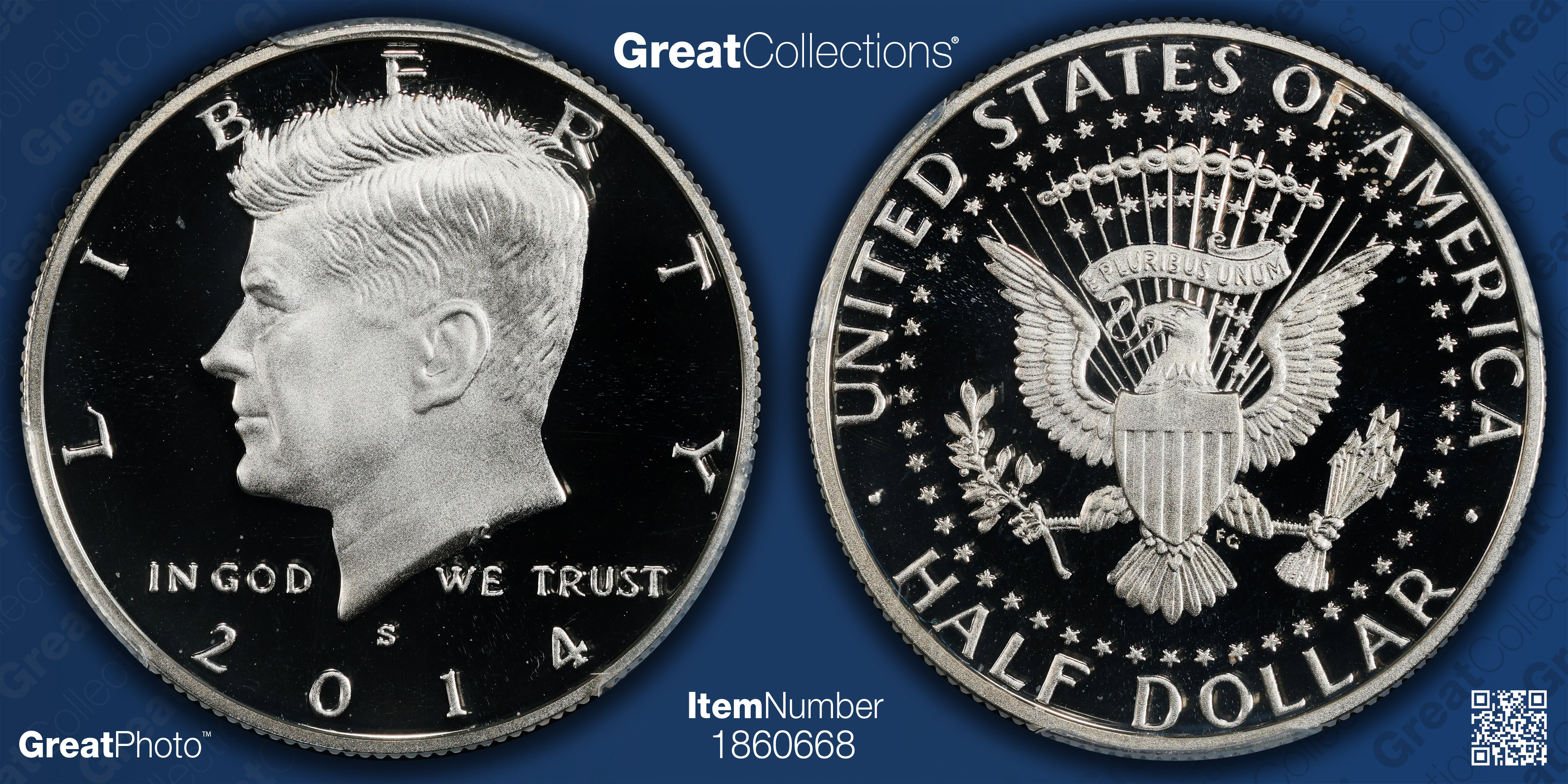 2014-S Kennedy Half Dollar Silver PCGS Proof-70 DCAM (Item 1860668 ...
