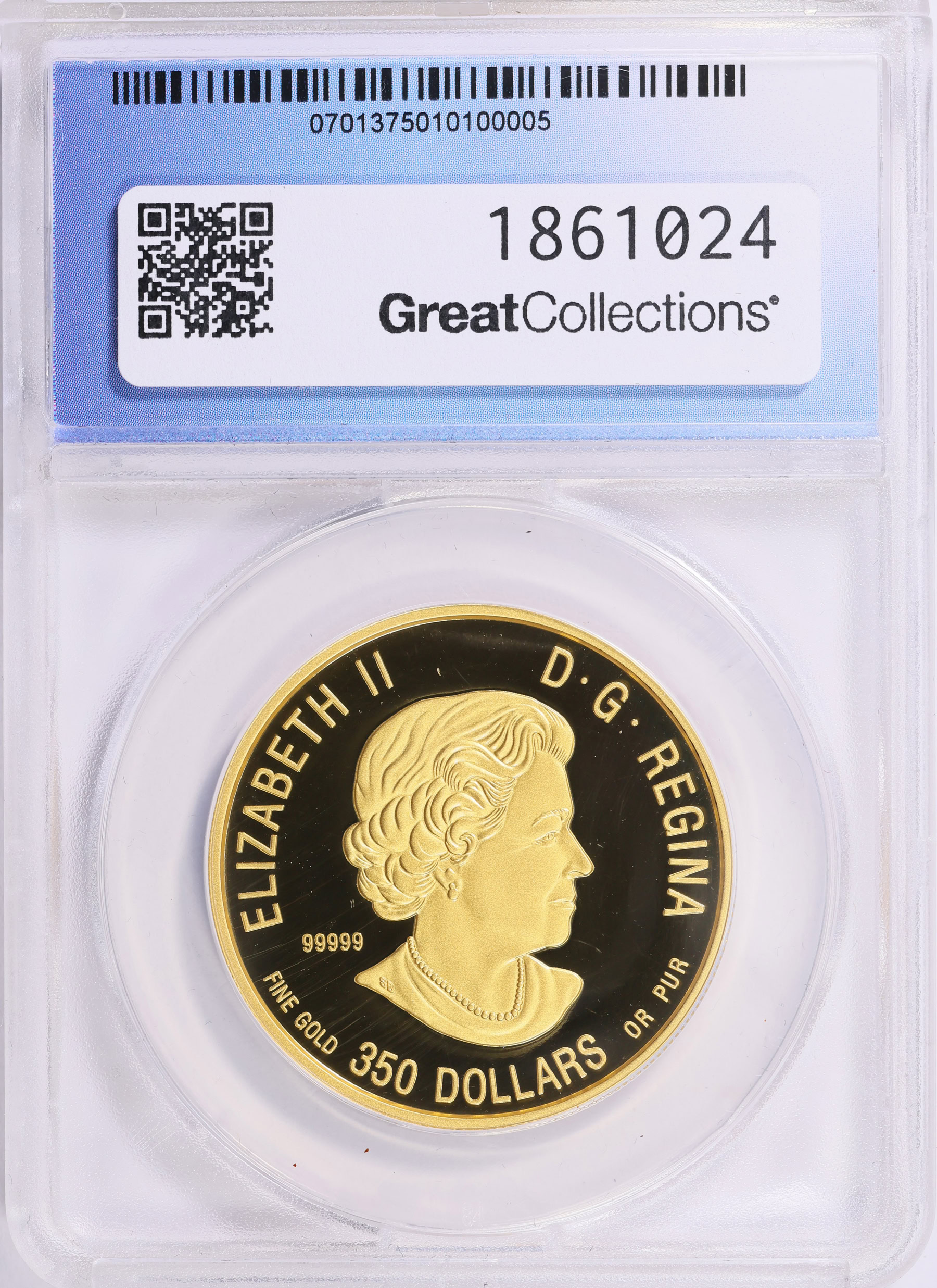 Canada 2014 Gold $350 The Majestic Moose KM-1795 First Releases ANACS ...