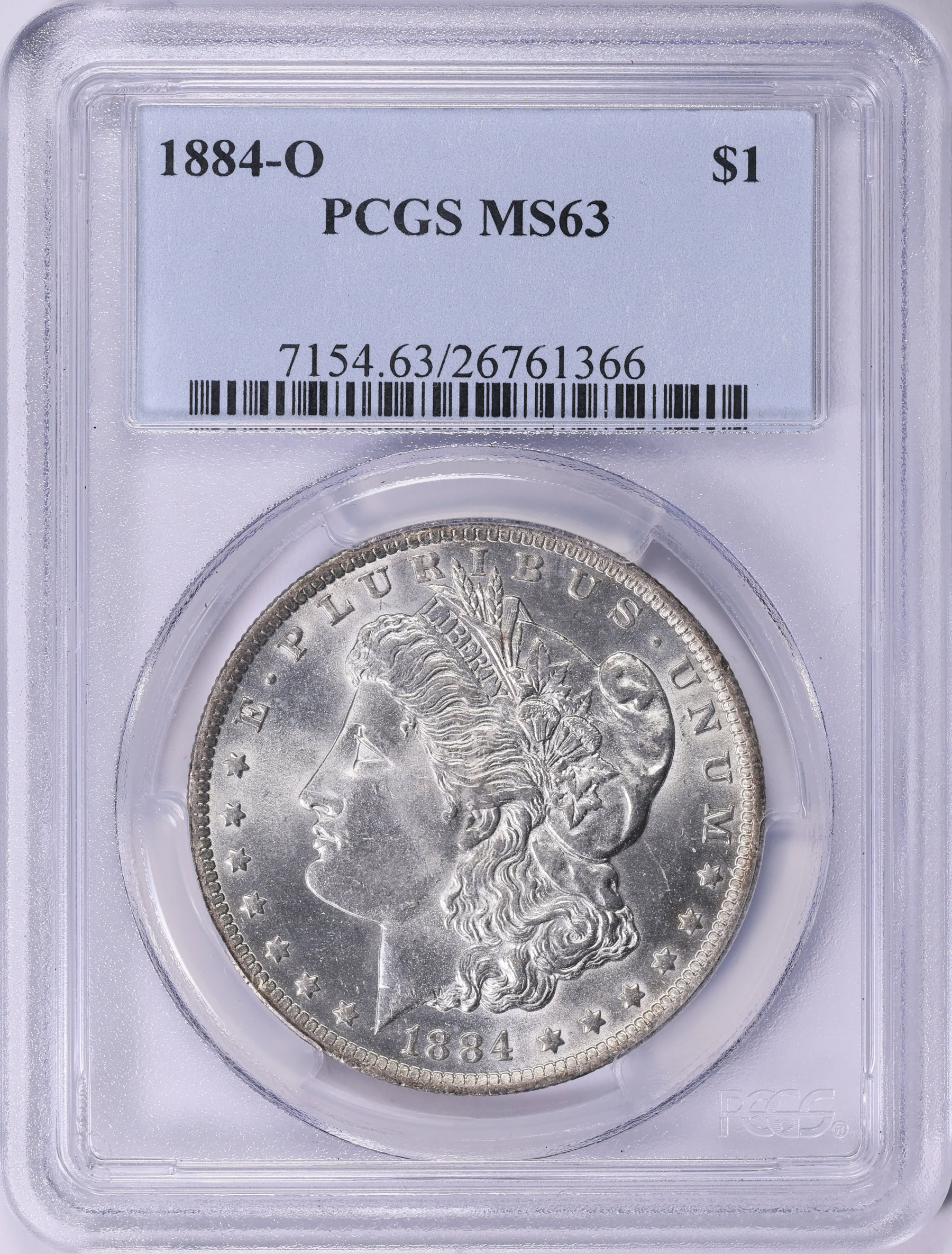 1884-O Morgan Silver Dollar PCGS MS-63 (Item 1861209) | GreatCollections Coin Auctions