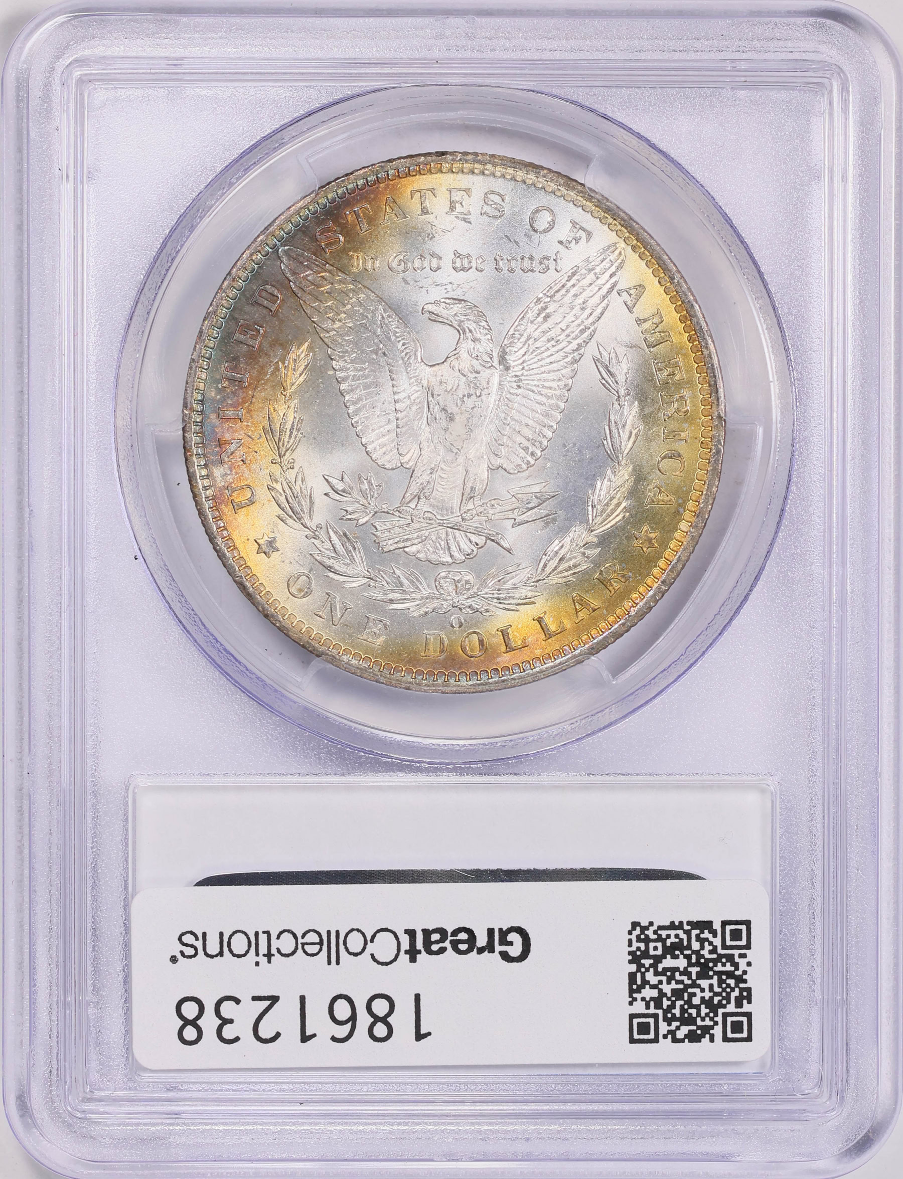 1885-O Morgan Silver Dollar PCGS MS-63 (Toned) (Item 1861238) | GreatCollections Coin Auctions