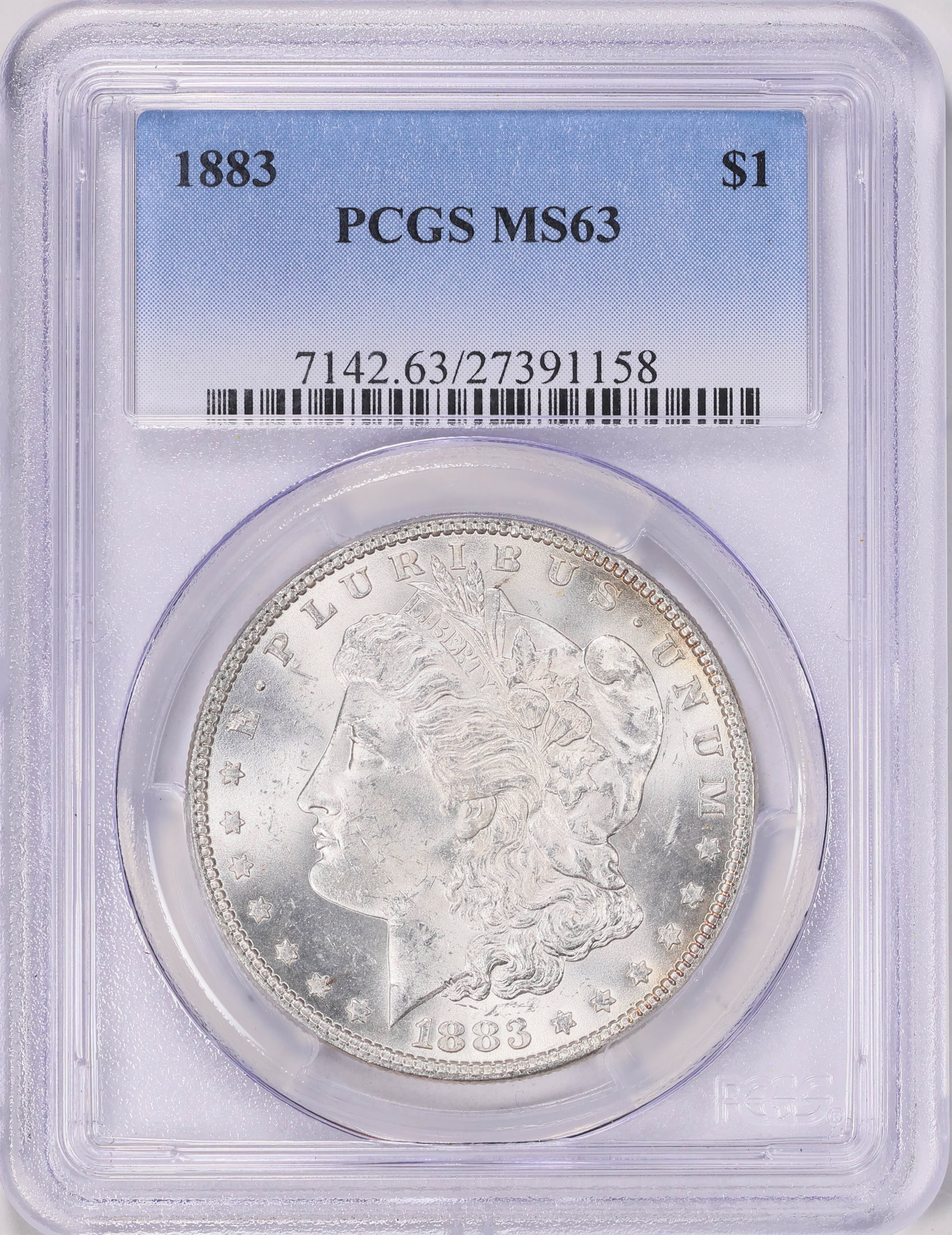1883 Morgan Silver Dollar PCGS MS-63 (Item 1861244) | GreatCollections Coin Auctions