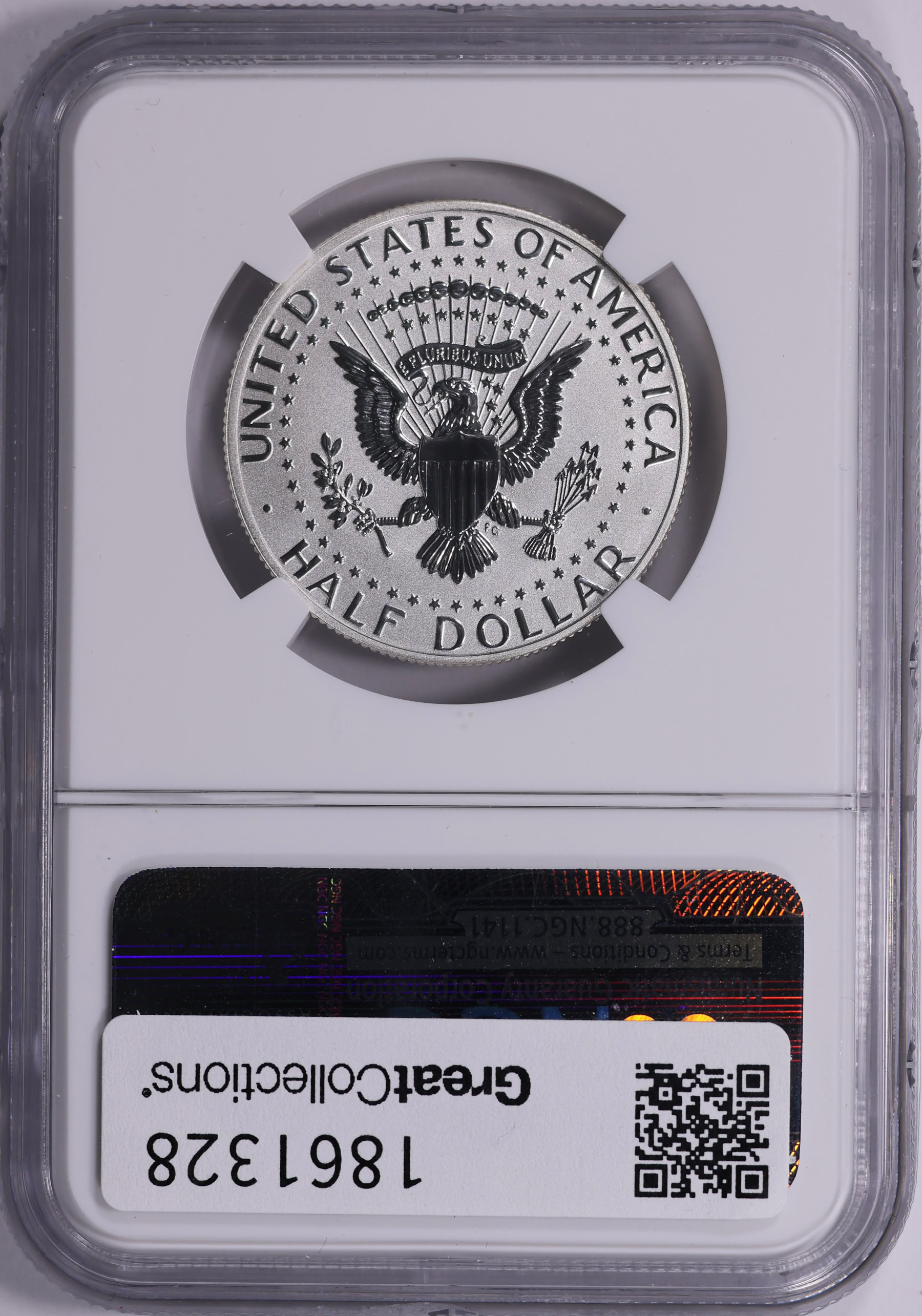 2014-W Kennedy Half Dollar Silver Reverse Proof 50th Anniversary NGC ...
