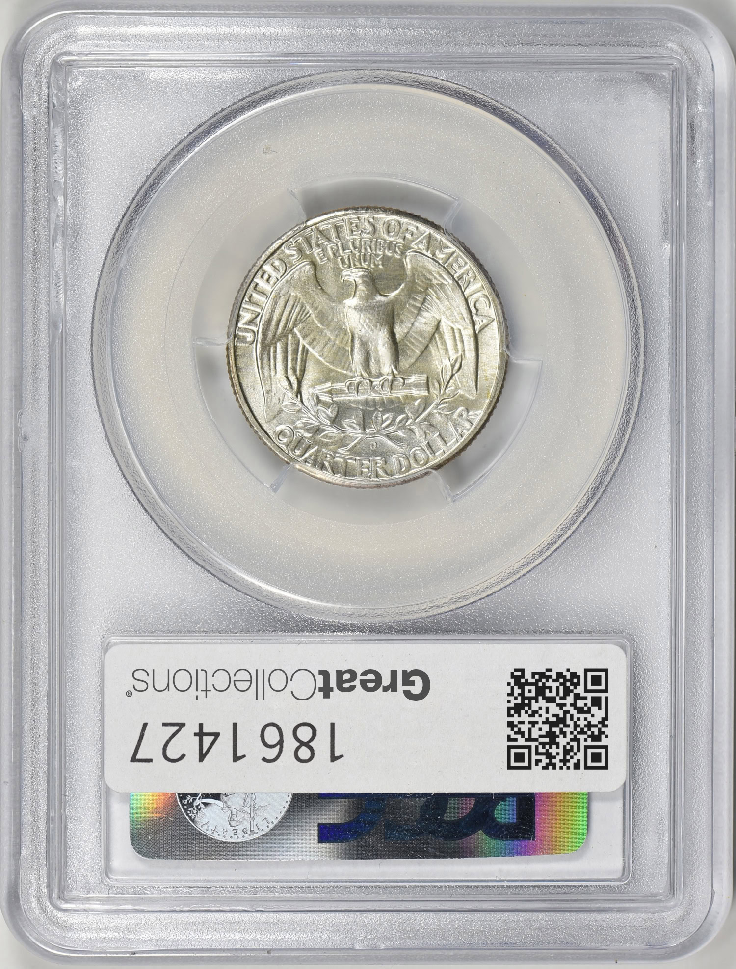 1944-D Washington Quarter PCGS MS-67 (CAC Green) (Item 1861427) | GreatCollections Coin Auctions