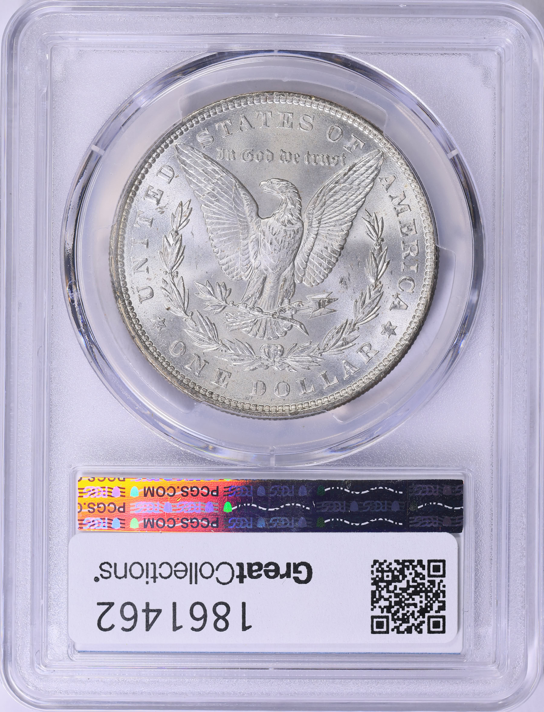 1886 Morgan Silver Dollar PCGS MS-62 (Toned) (Item 1861462) | GreatCollections Coin Auctions