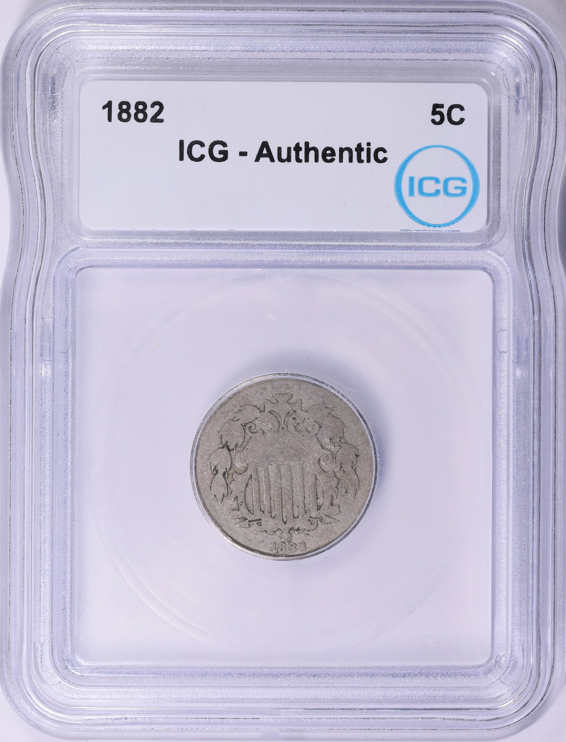 1882 Shield Nickel ICG Certified (Item 1861486) | GreatCollections Coin ...