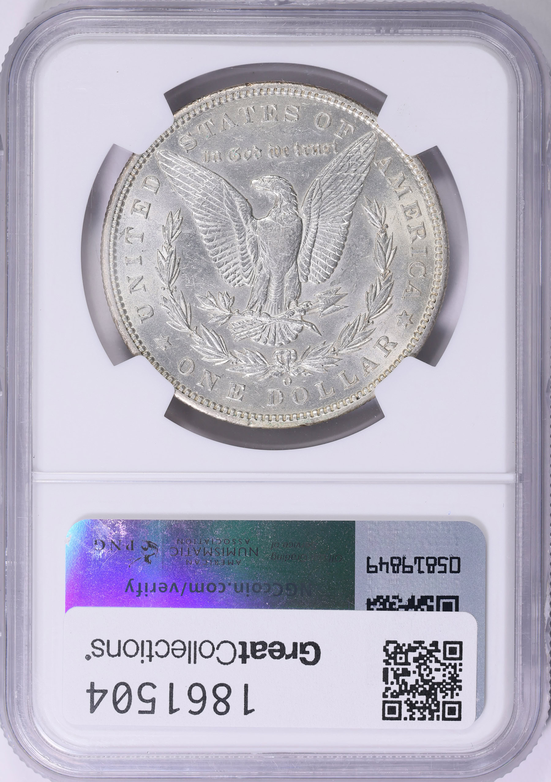 1895-O Morgan Silver Dollar NGC AU-58 (Item 1861504) | GreatCollections Coin Auctions