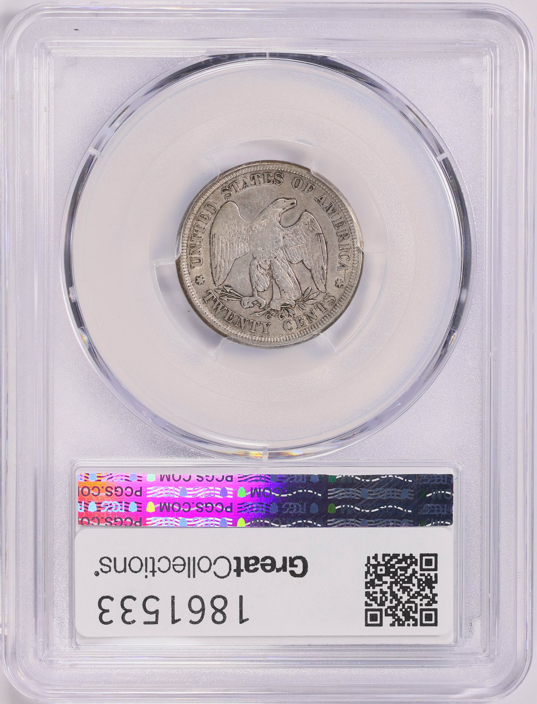 1875-CC Twenty-Cent Piece PCGS Genuine VF Details (Item 1861533) | GreatCollections Coin Auctions