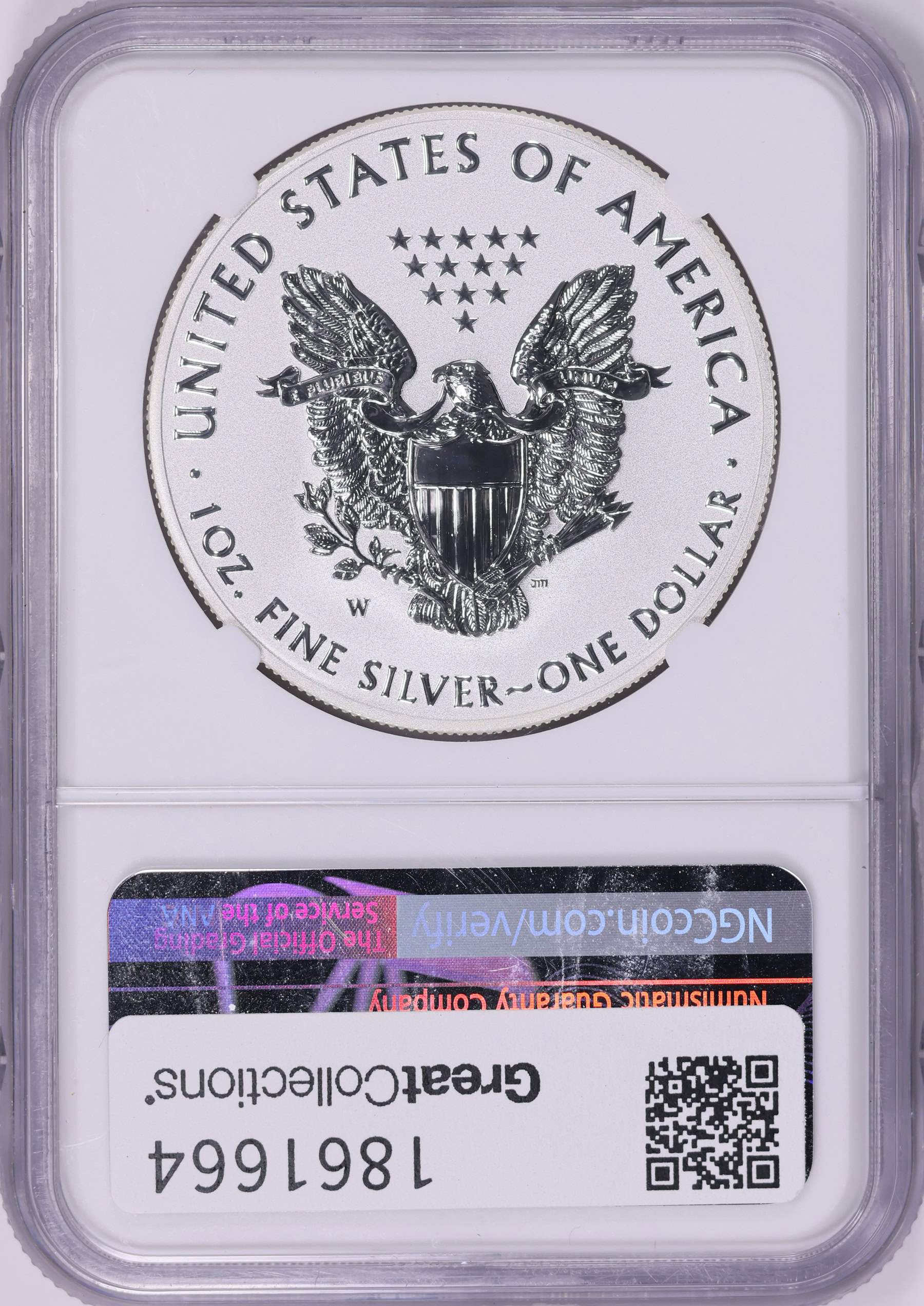 2021-W $1 Silver Eagle Reverse Proof Type 1 Designer Edition NGC Proof-70 (Item 1861664 ...
