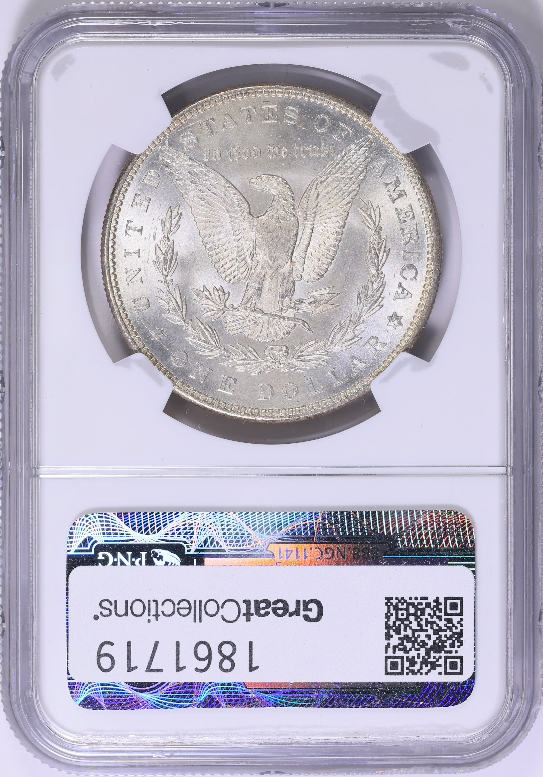 1884 Morgan Silver Dollar NGC MS-64 ★ (Toned) (Item 1861719) | GreatCollections Coin Auctions