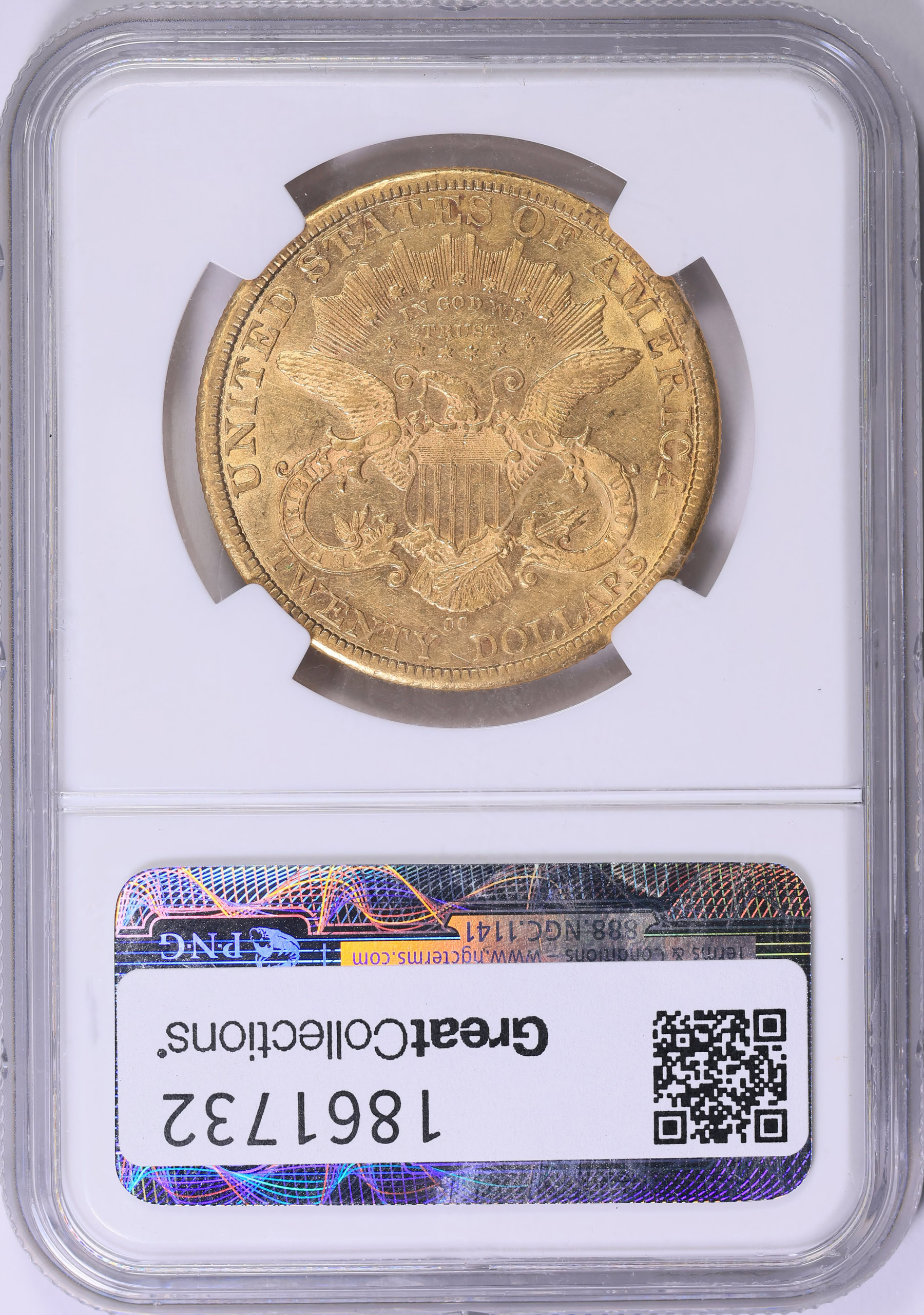 1877-CC Liberty Gold Double Eagle NGC AU-55 (Item 1861732) | GreatCollections Coin Auctions