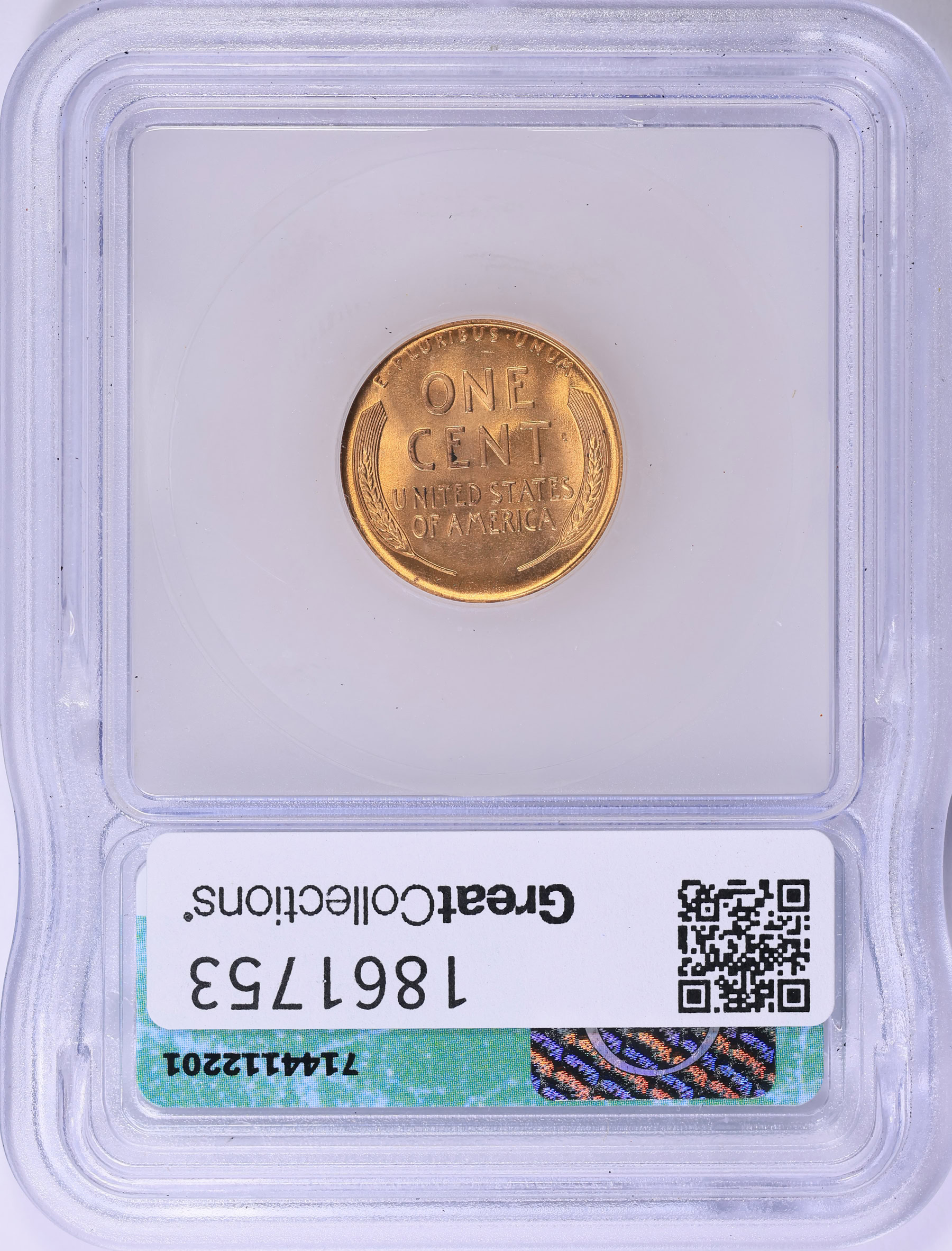1936 Lincoln Cent ICG MS-66 RD (Item 1861753) | GreatCollections Coin Auctions