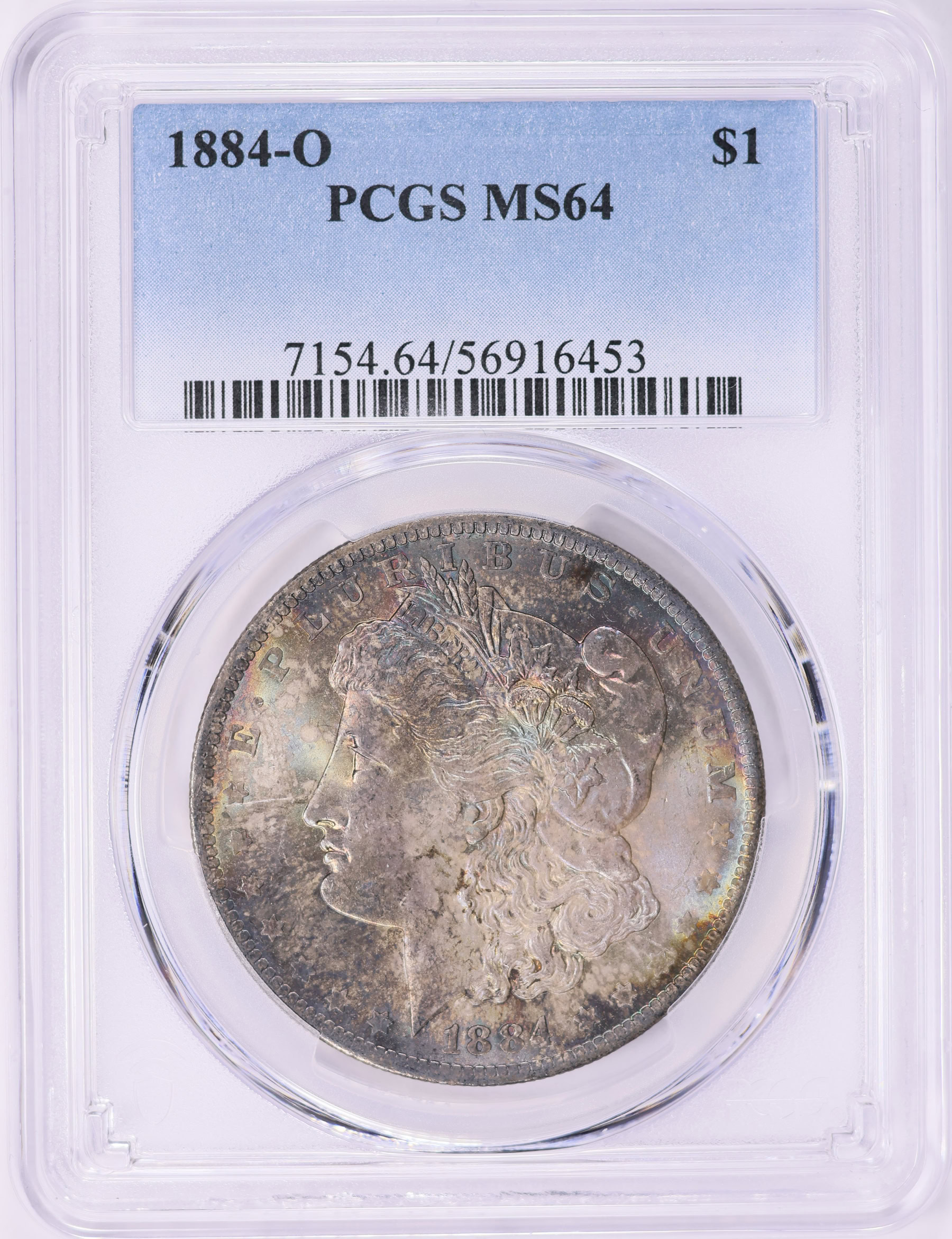 1884-O Morgan Silver Dollar PCGS MS-64 (Toned) (Item 1861927) | GreatCollections Coin Auctions
