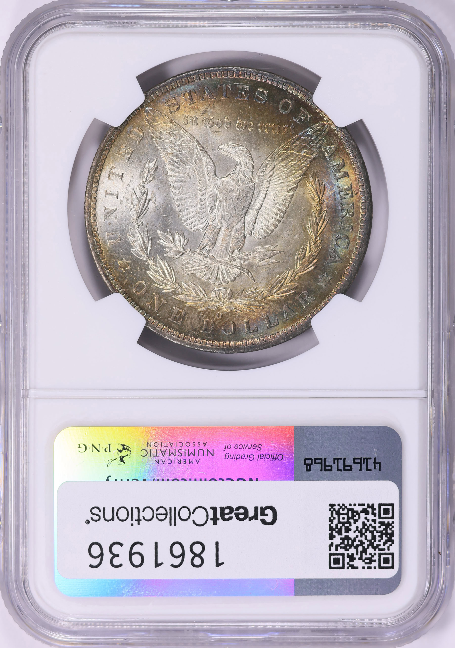 1883-O Morgan Silver Dollar NGC MS-62 (Toned) (Item 1861936) | GreatCollections Coin Auctions