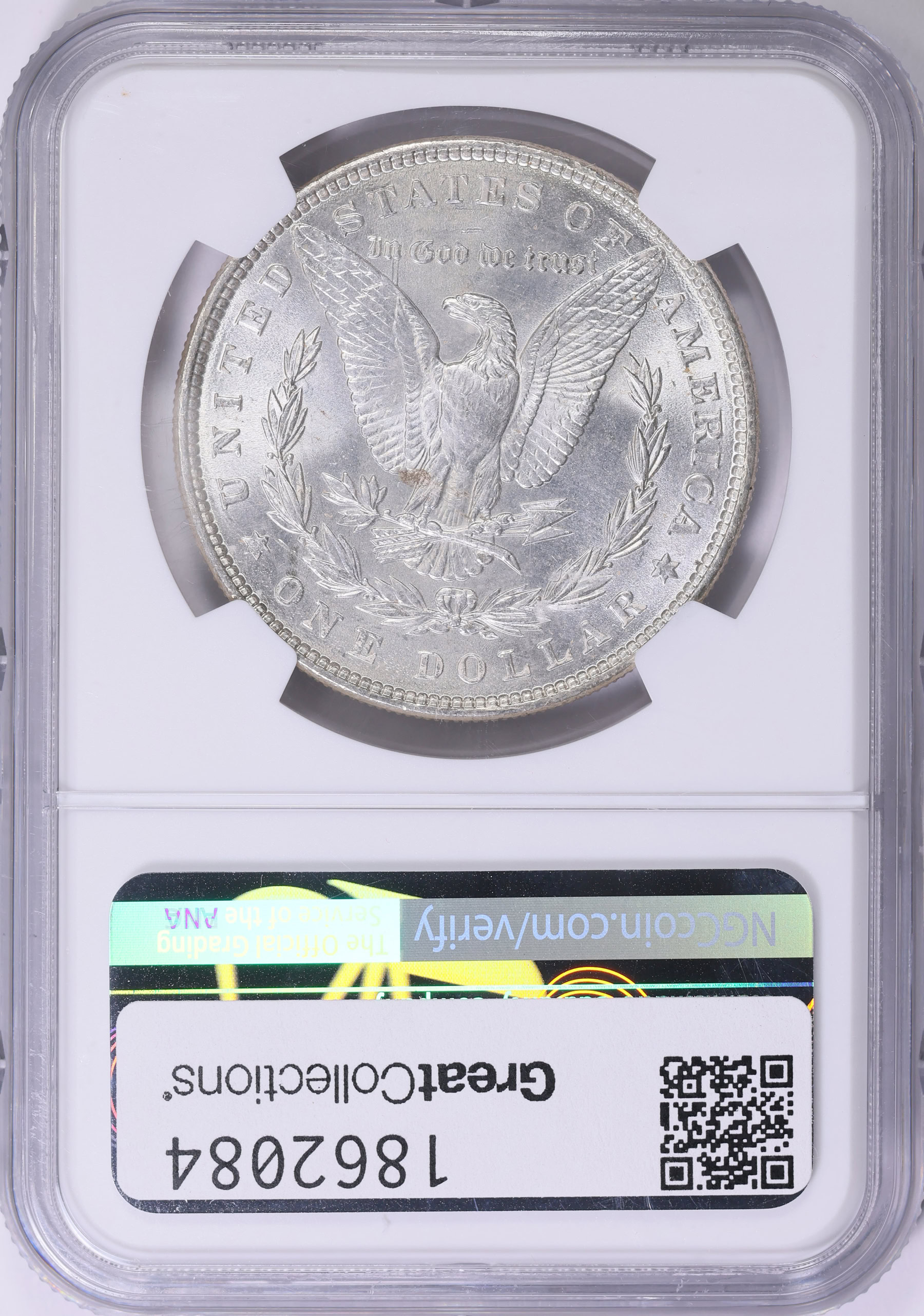 1886 Morgan Silver Dollar NGC MS-64 (Item 1862084) | GreatCollections Coin Auctions