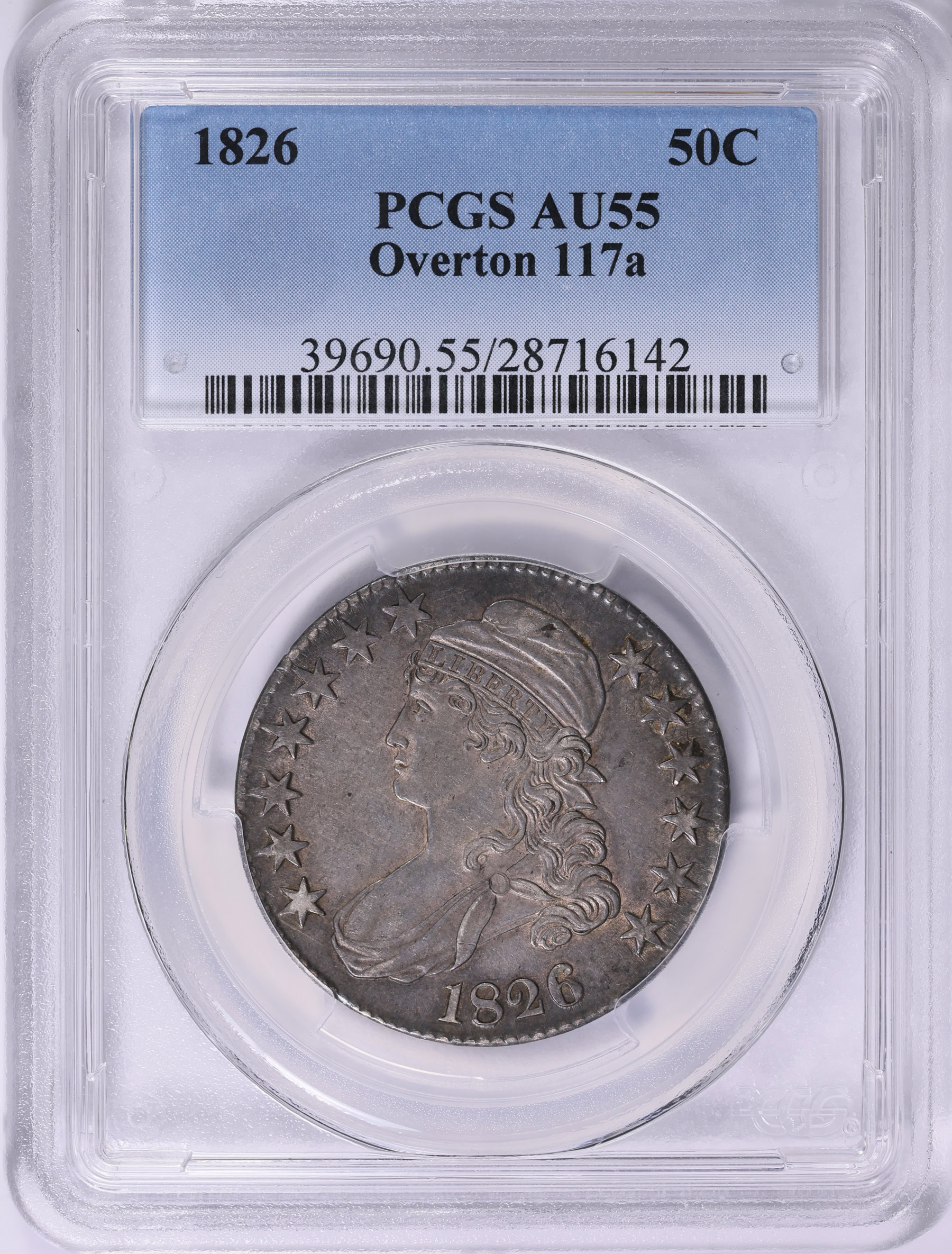 1826 Capped Bust Half Dollar Overton 117a PCGS AU-55 (Item 1862144) | GreatCollections Coin Auctions