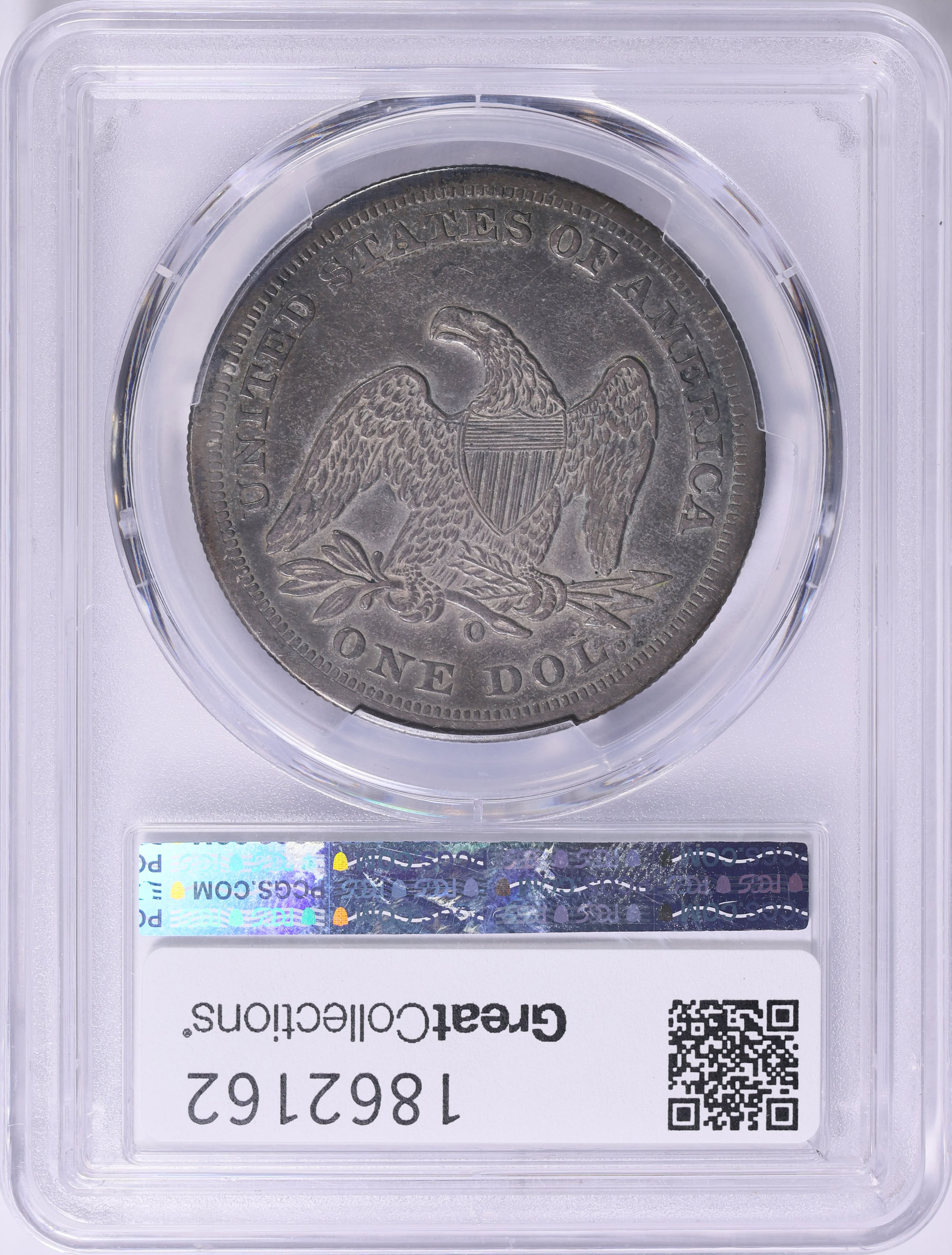 1859-O Seated Liberty Silver Dollar PCGS VF-35 (CAC Green) (Toned) (Item 1862162 ...