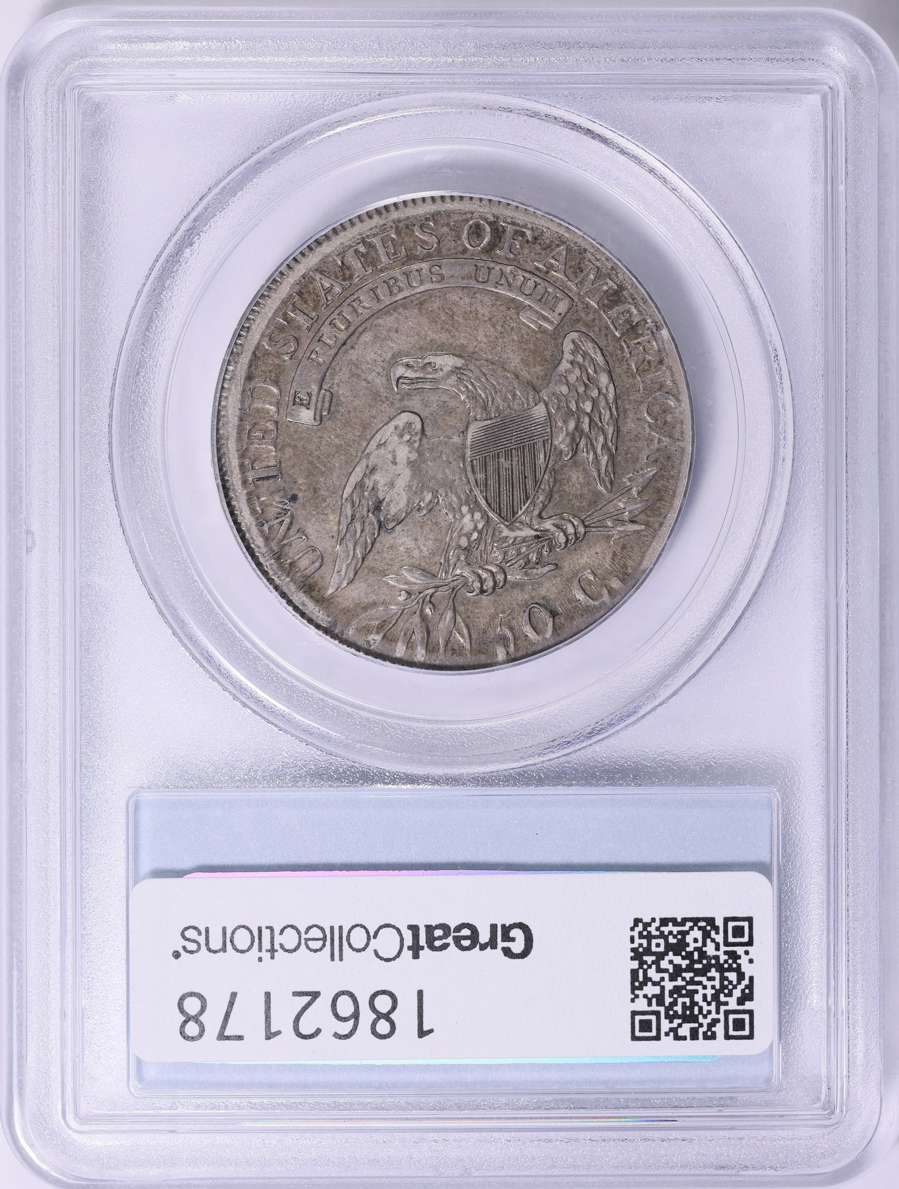 1808 Capped Bust Half Dollar PCGS VF-35 (Toned) (Item 1862178) | GreatCollections Coin Auctions
