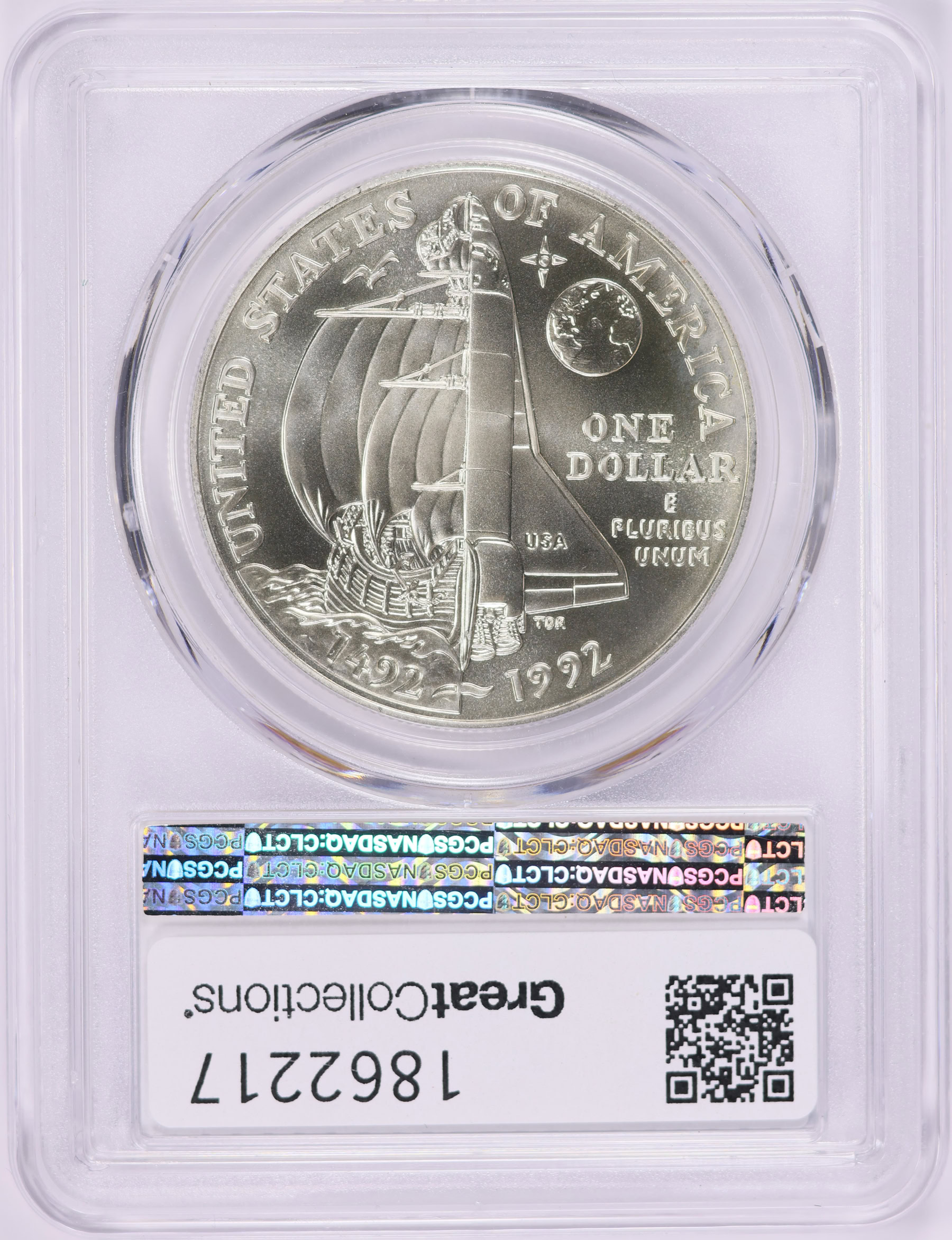 1992-D Christopher Columbus Quincentenary Silver Dollar PCGS MS-70 ...
