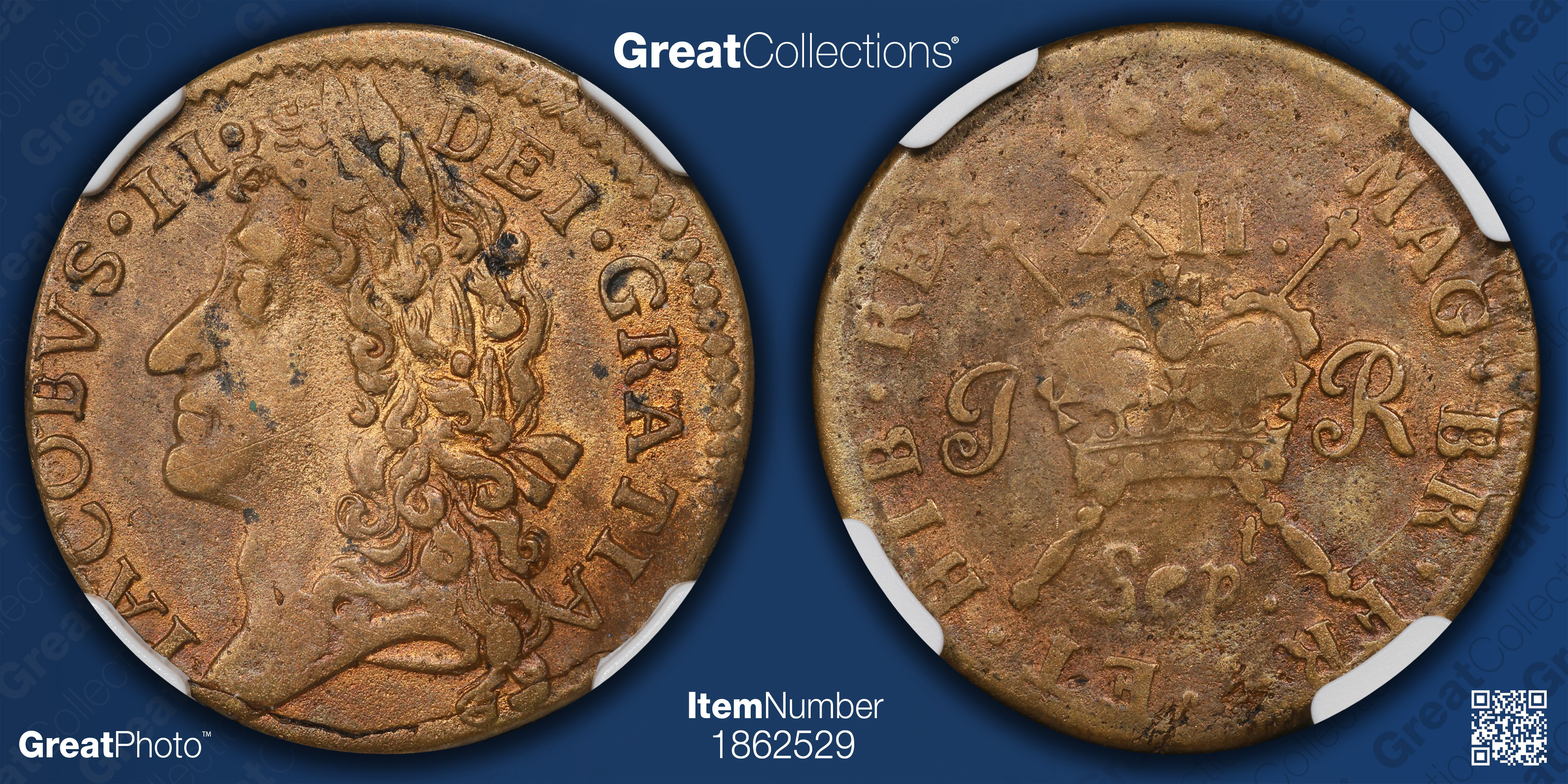 Ireland 1689-Sept Gun Money Shilling KM-94 NGC VF-30 (Item 1862529 ...