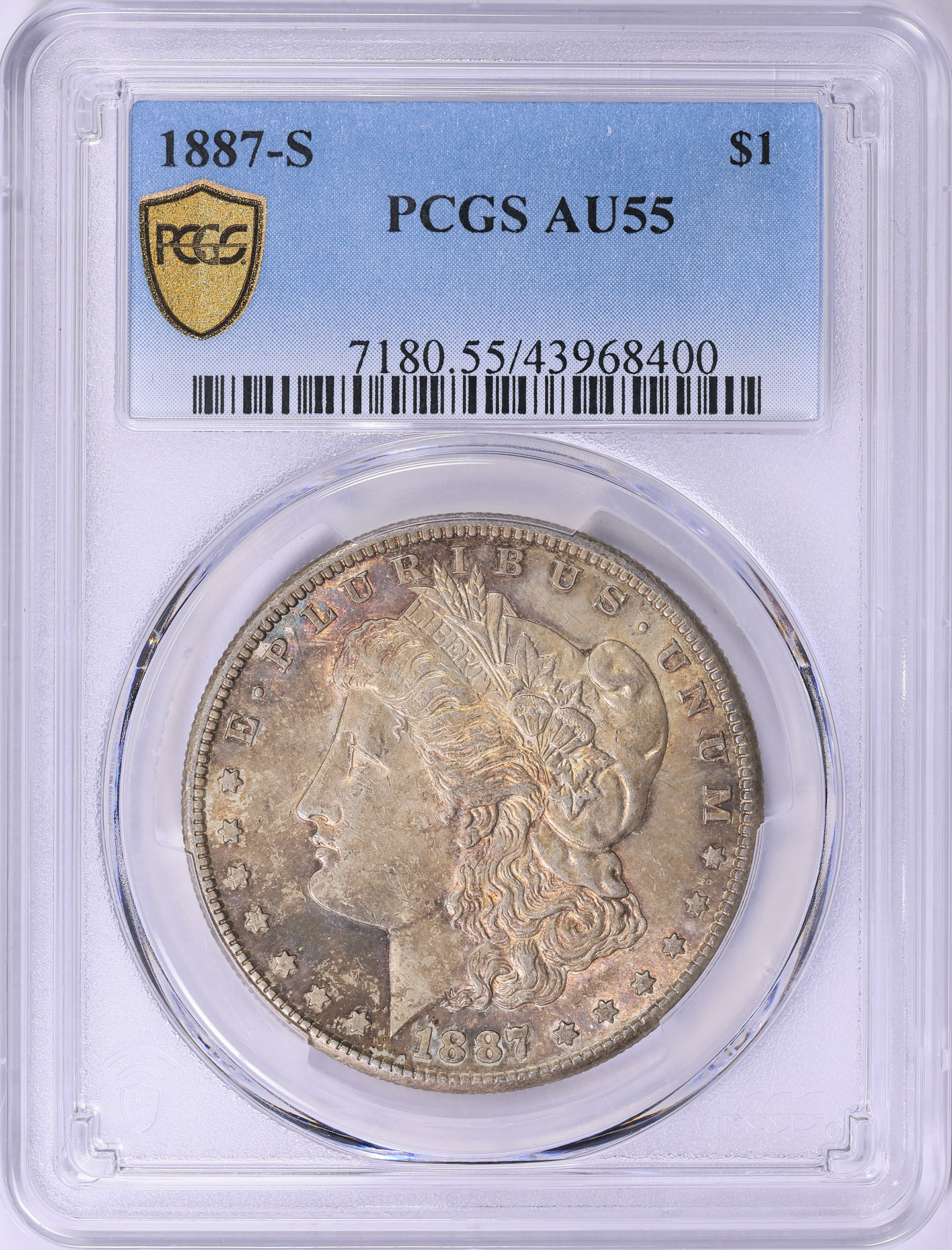 1887-S Morgan Silver Dollar PCGS AU-55 (Toned) (Item 1862578 ...