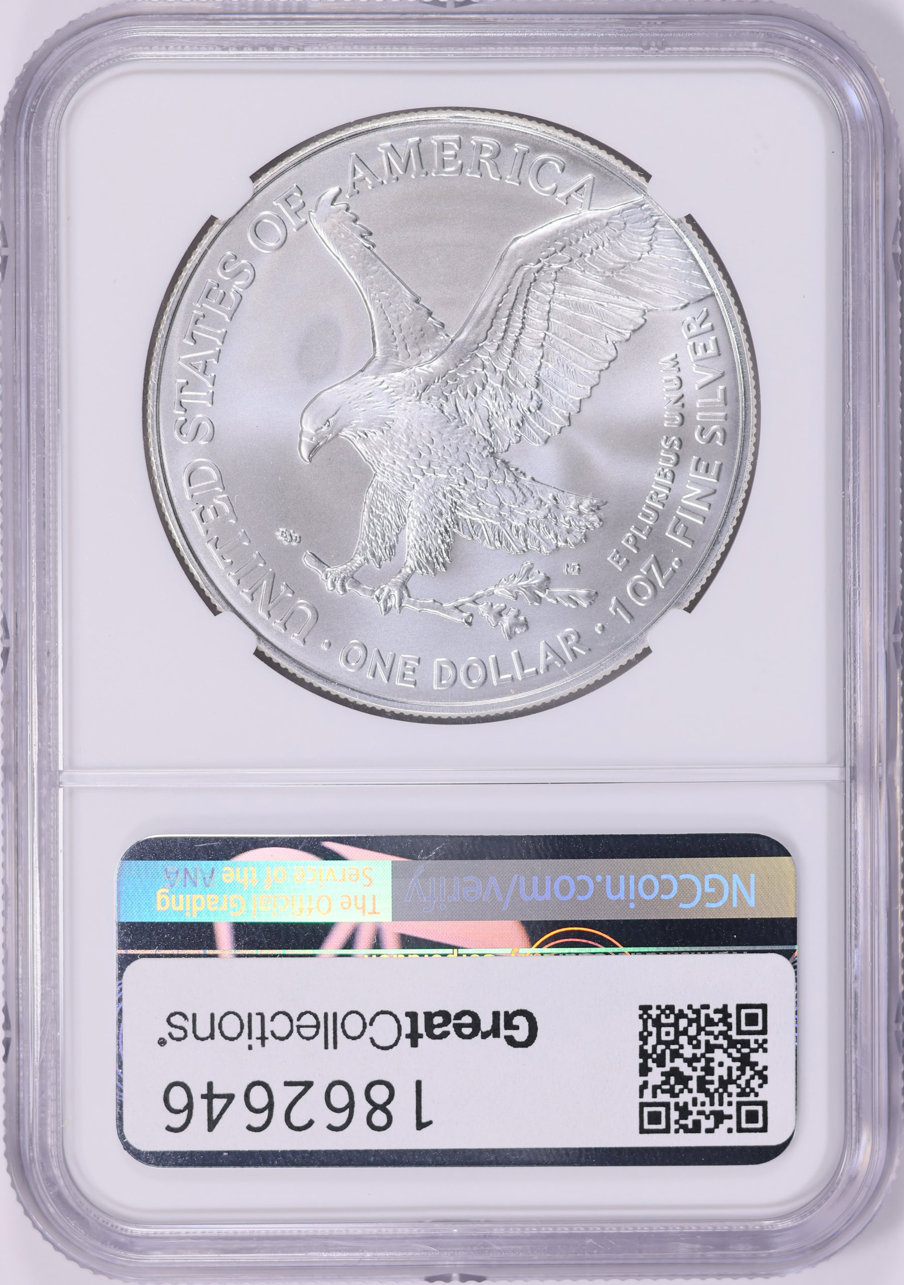 2021 $1 Silver Eagle Type 2 First Day of Issue NGC MS-70 (Michael Gaudioso Signed Label) (Item ...