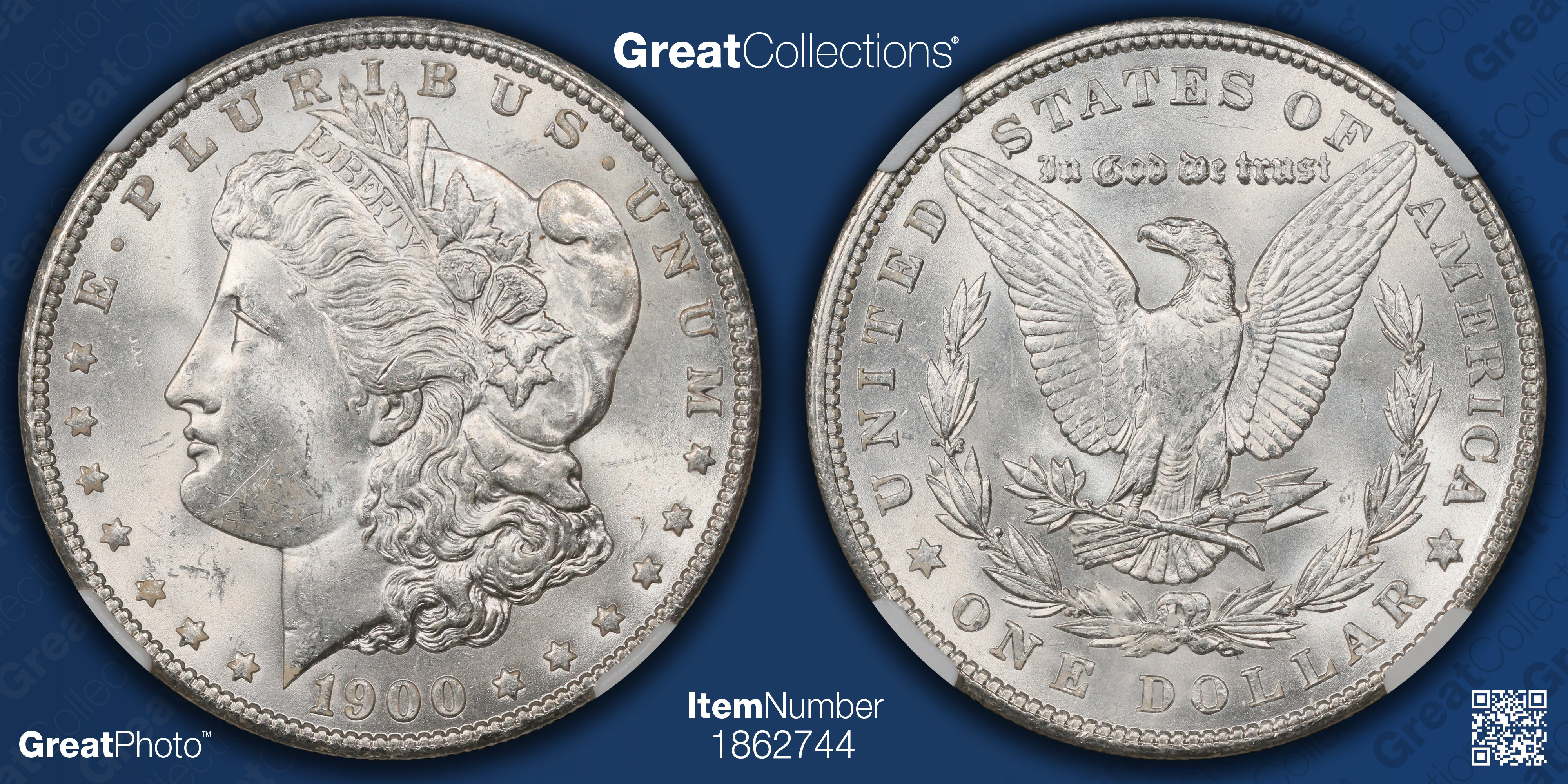1900 Morgan Silver Dollar MPD & DDR Olives VAM-16A NGC MS-64 (Item ...