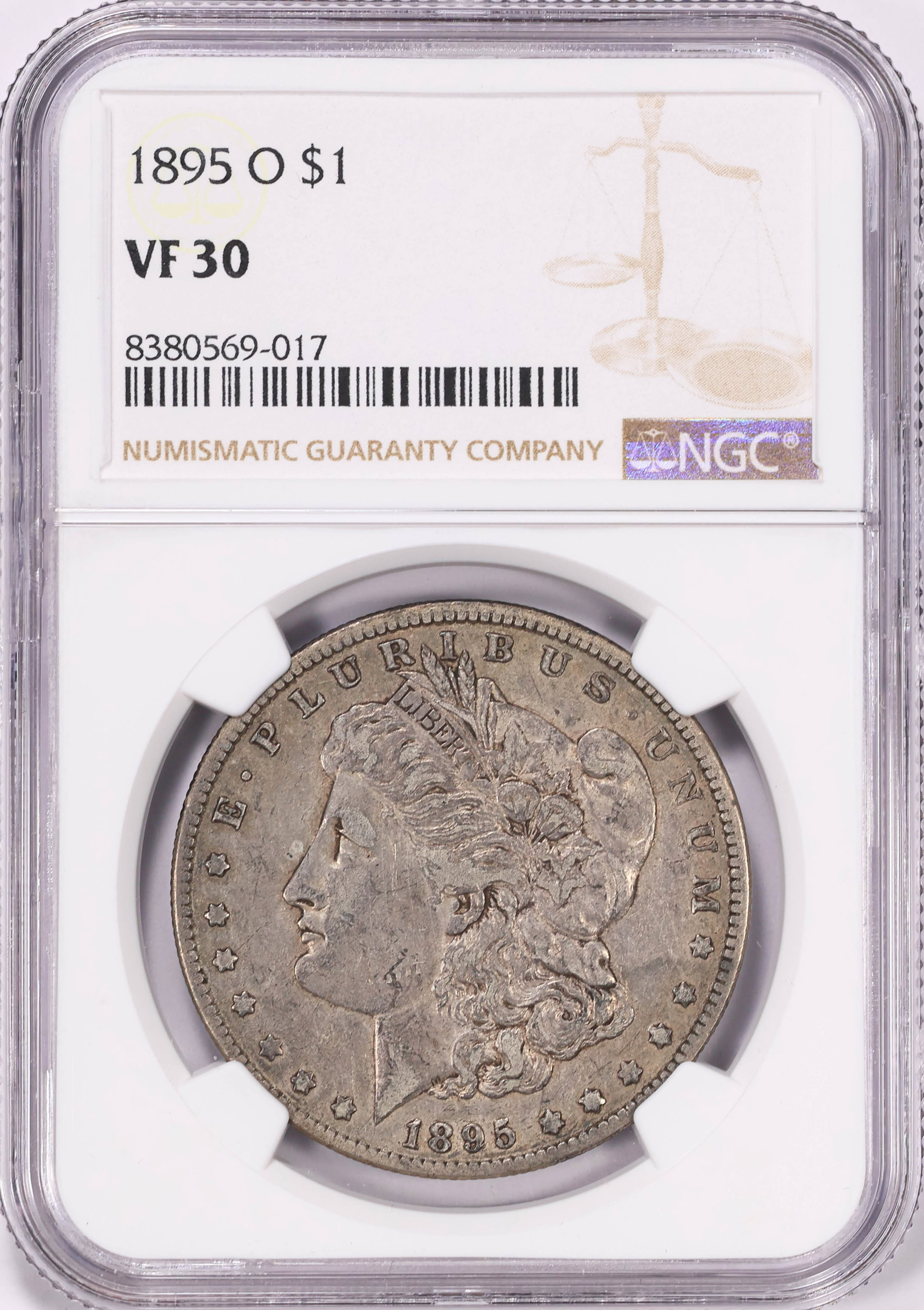 1895-O Morgan Silver Dollar NGC VF-30 (Item 1862792) | GreatCollections Coin Auctions