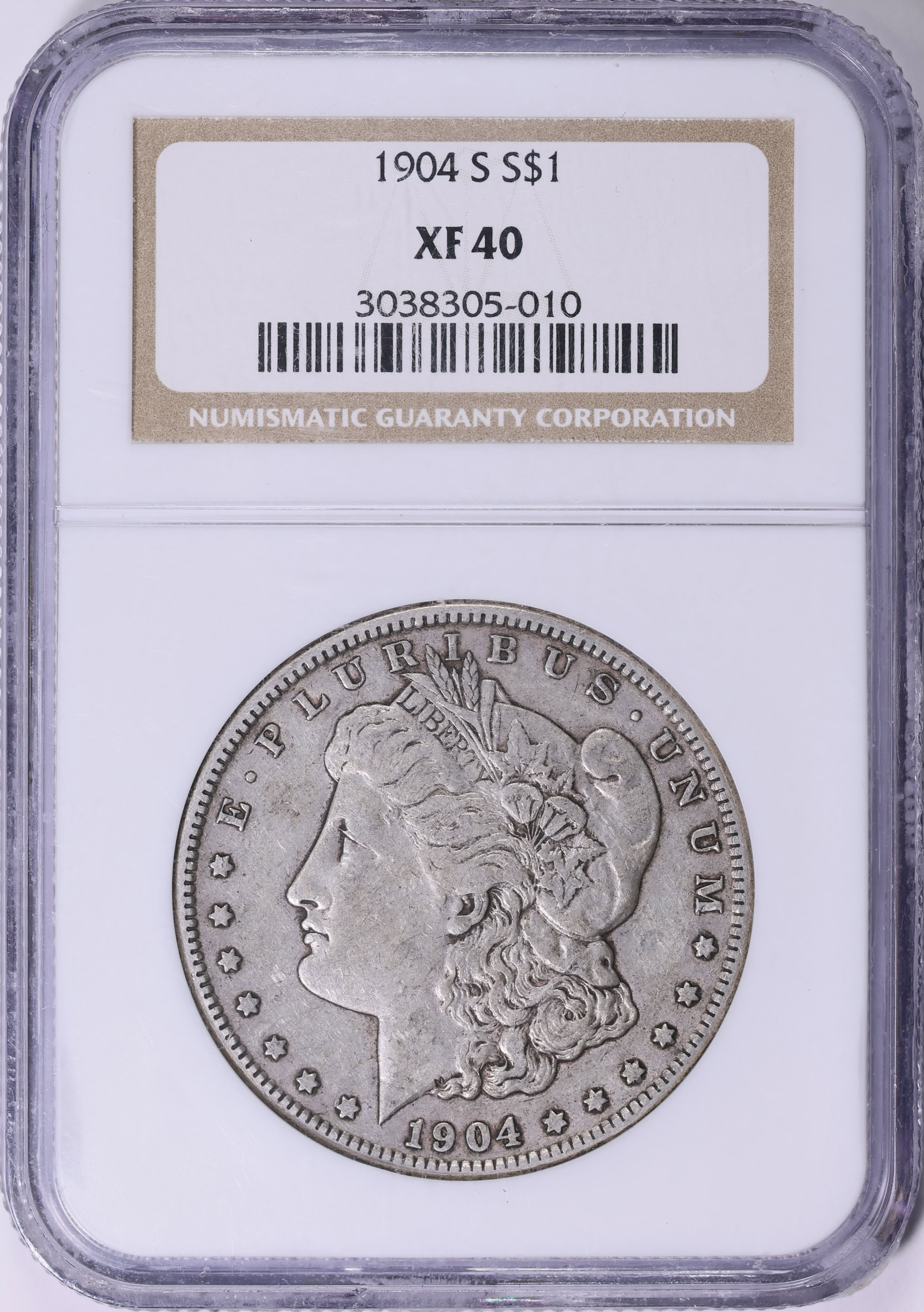 1904-S Morgan Silver Dollar NGC XF-40 (Item 1862829) | GreatCollections Coin Auctions