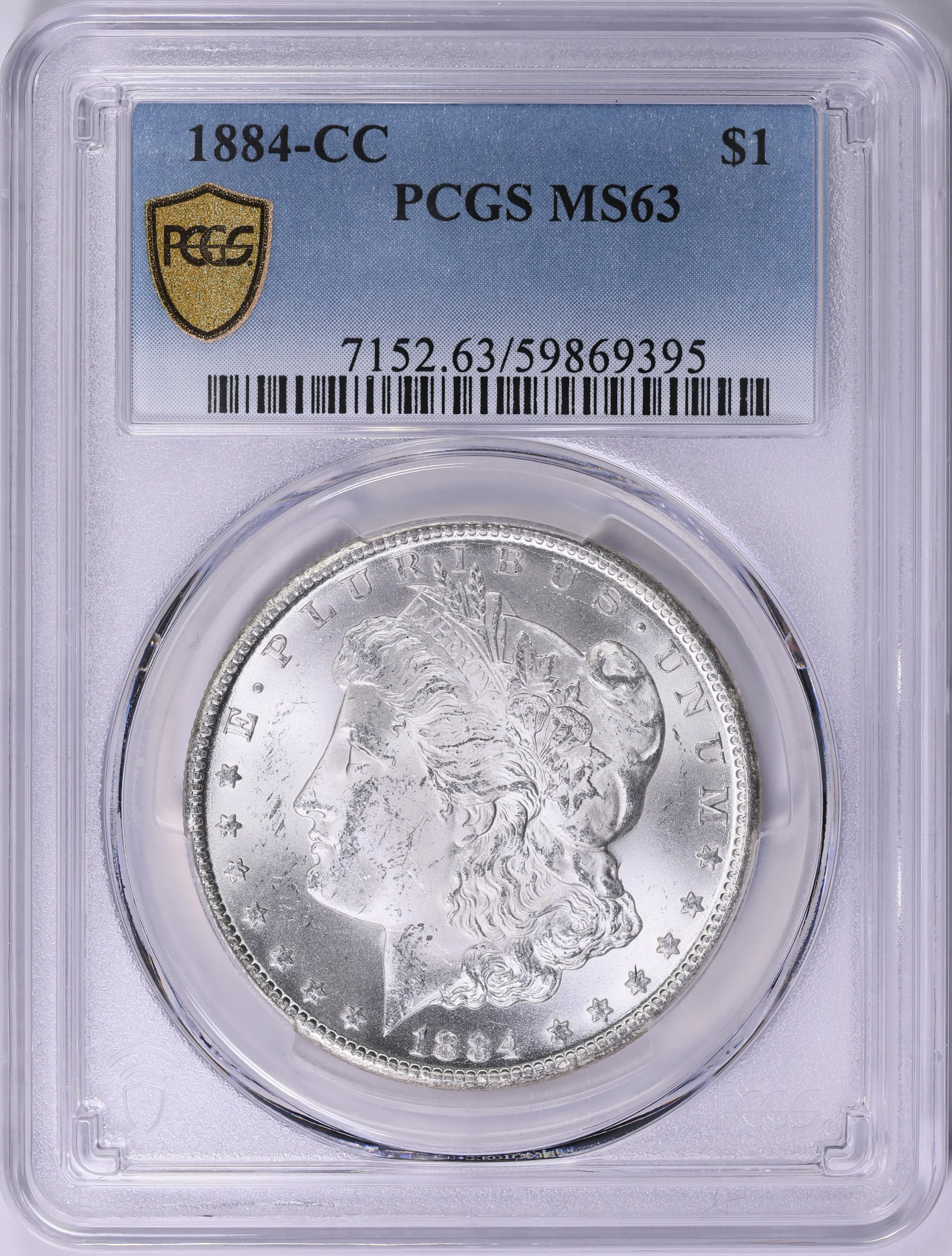 1884-CC Morgan Silver Dollar PCGS MS-63 (Item 1862849) | GreatCollections Coin Auctions