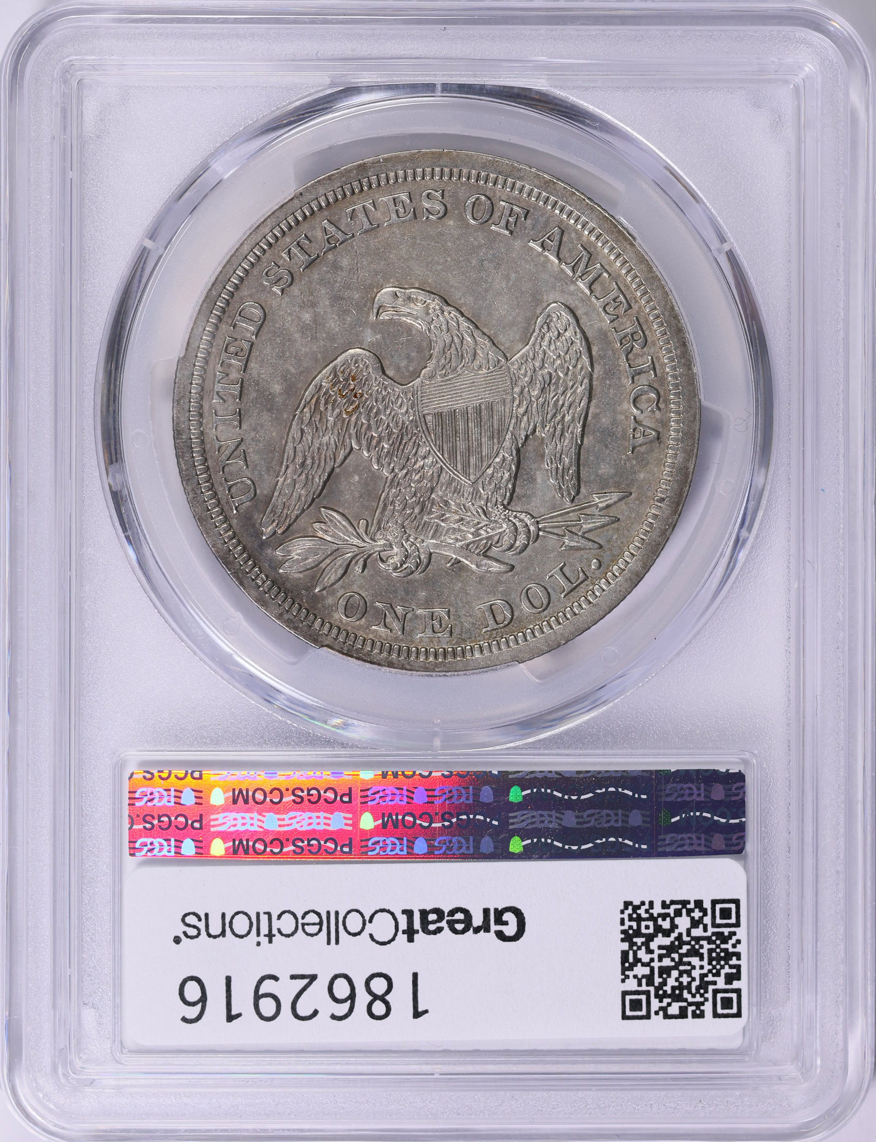 1847 Seated Liberty Silver Dollar PCGS Genuine AU Details (Item 1862916 ...