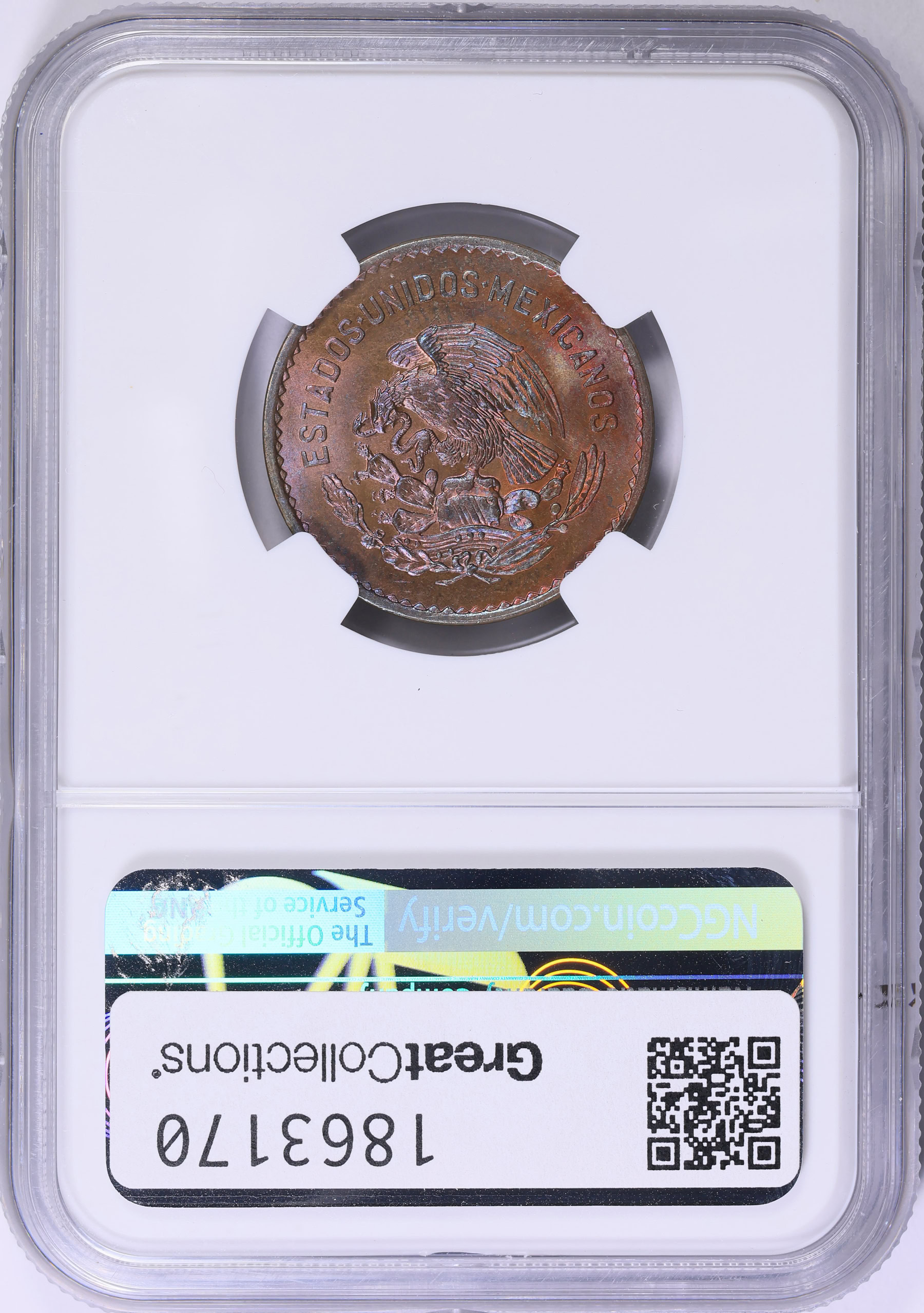 Mexico 1953-Mo 5 Centavos KM-424 NGC MS-66 BN (Item 1863170 ...