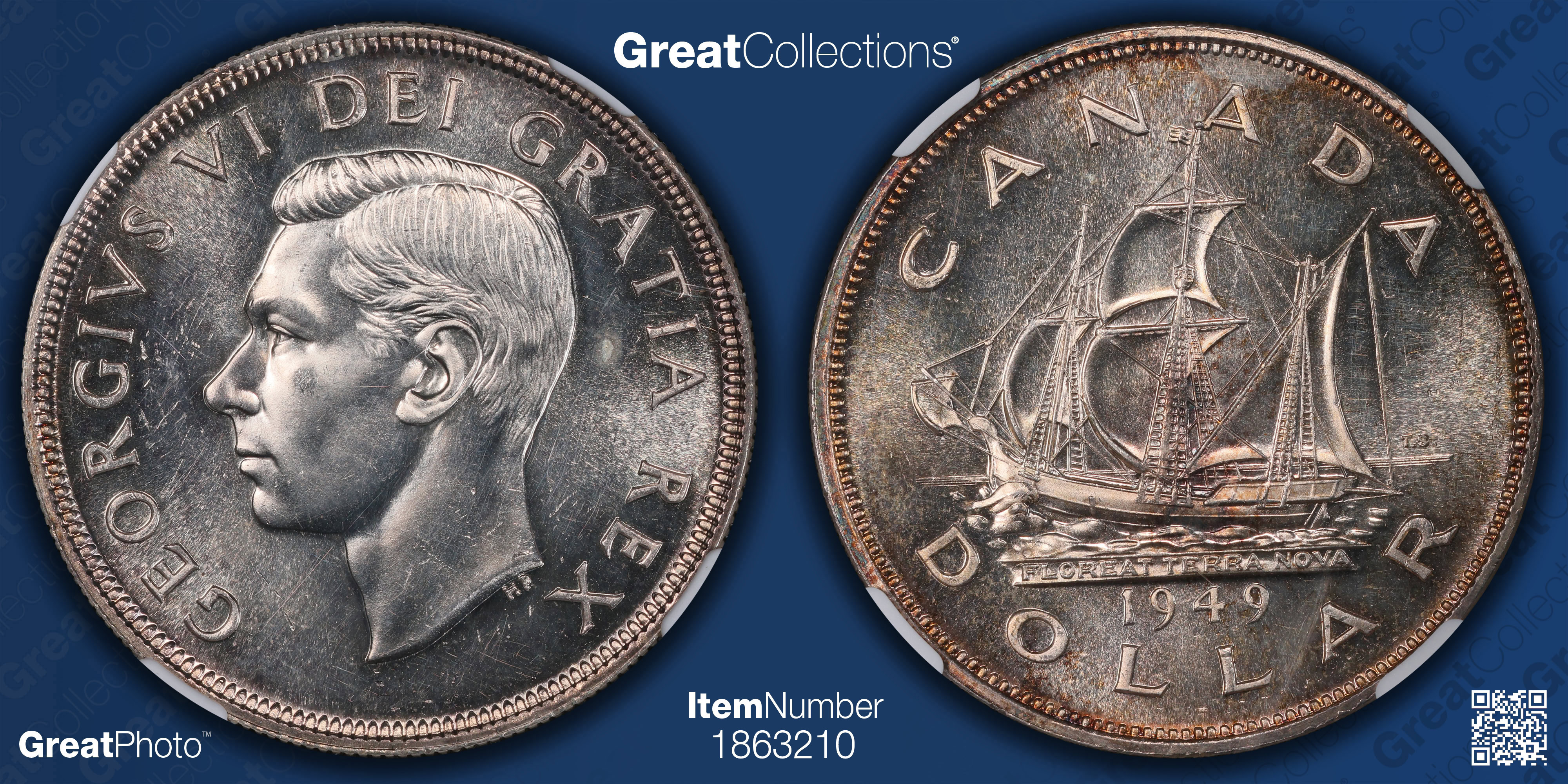 Canada 1949 Silver Dollar Newfoundland KM-47 NGC MS-63 (Item 1863210 ...