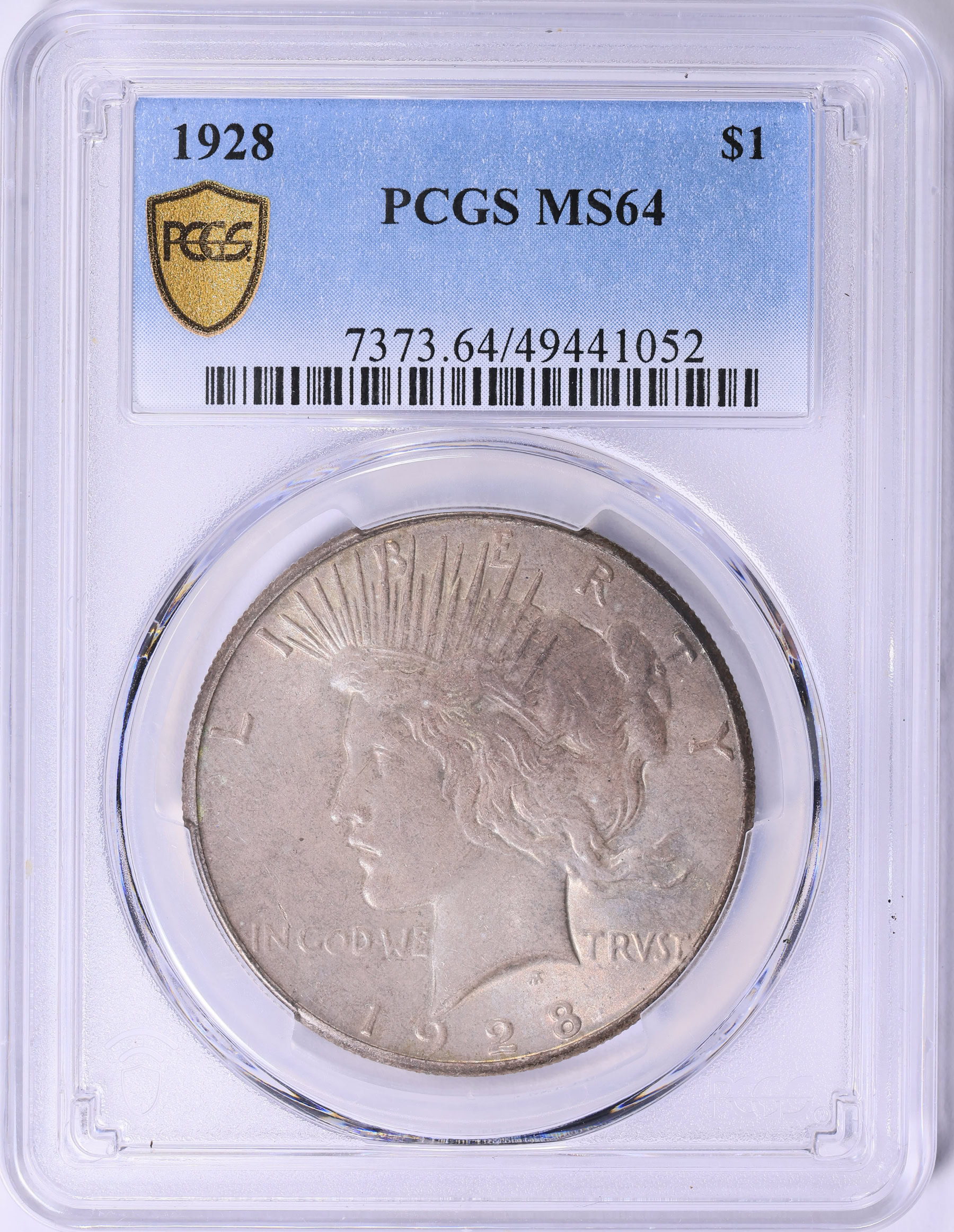 1928 Peace Silver Dollar PCGS MS-64 (Toned) (Item 1863358 ...