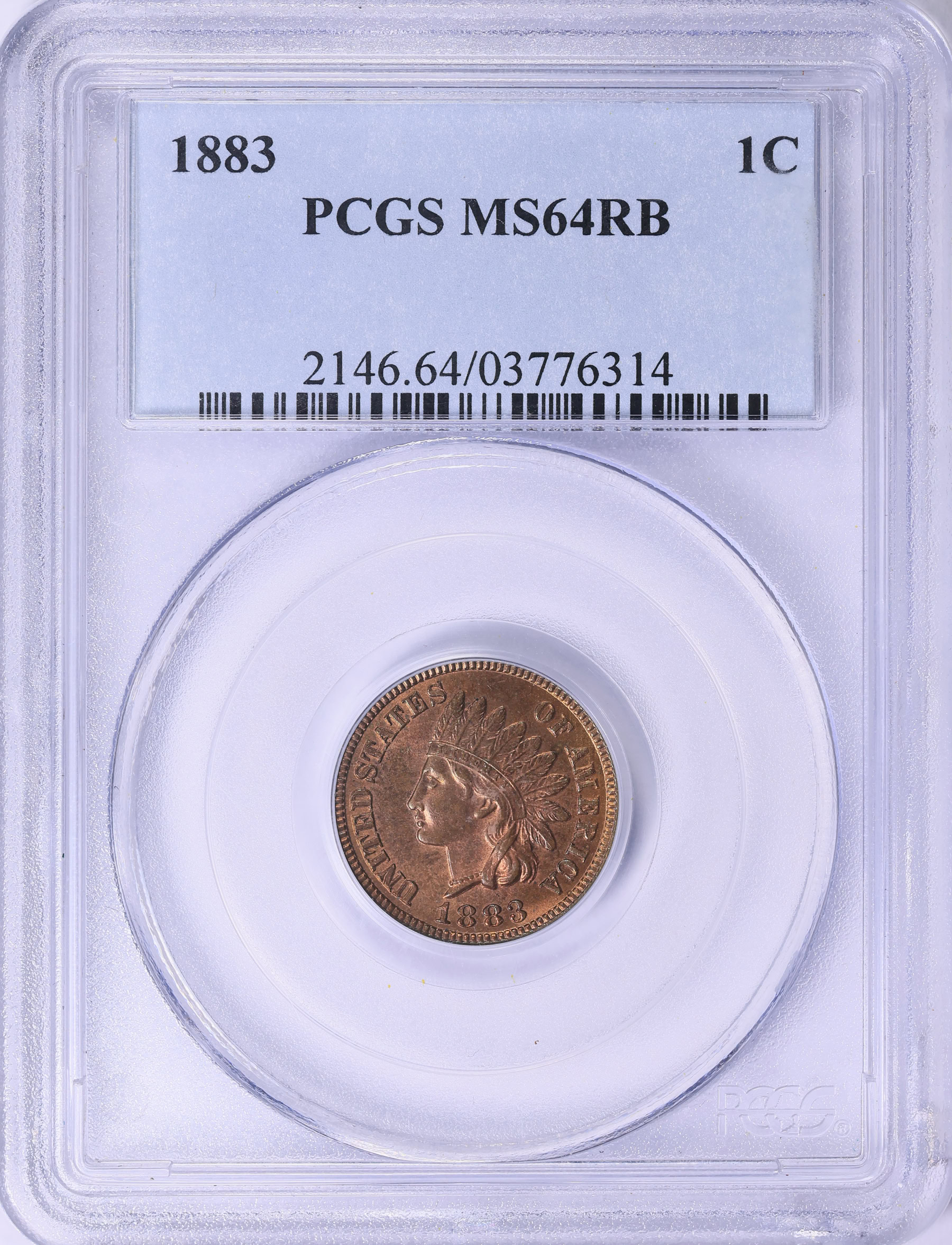 1883 Indian Cent PCGS MS-64 RB (Item 1863542) | GreatCollections Coin Auctions