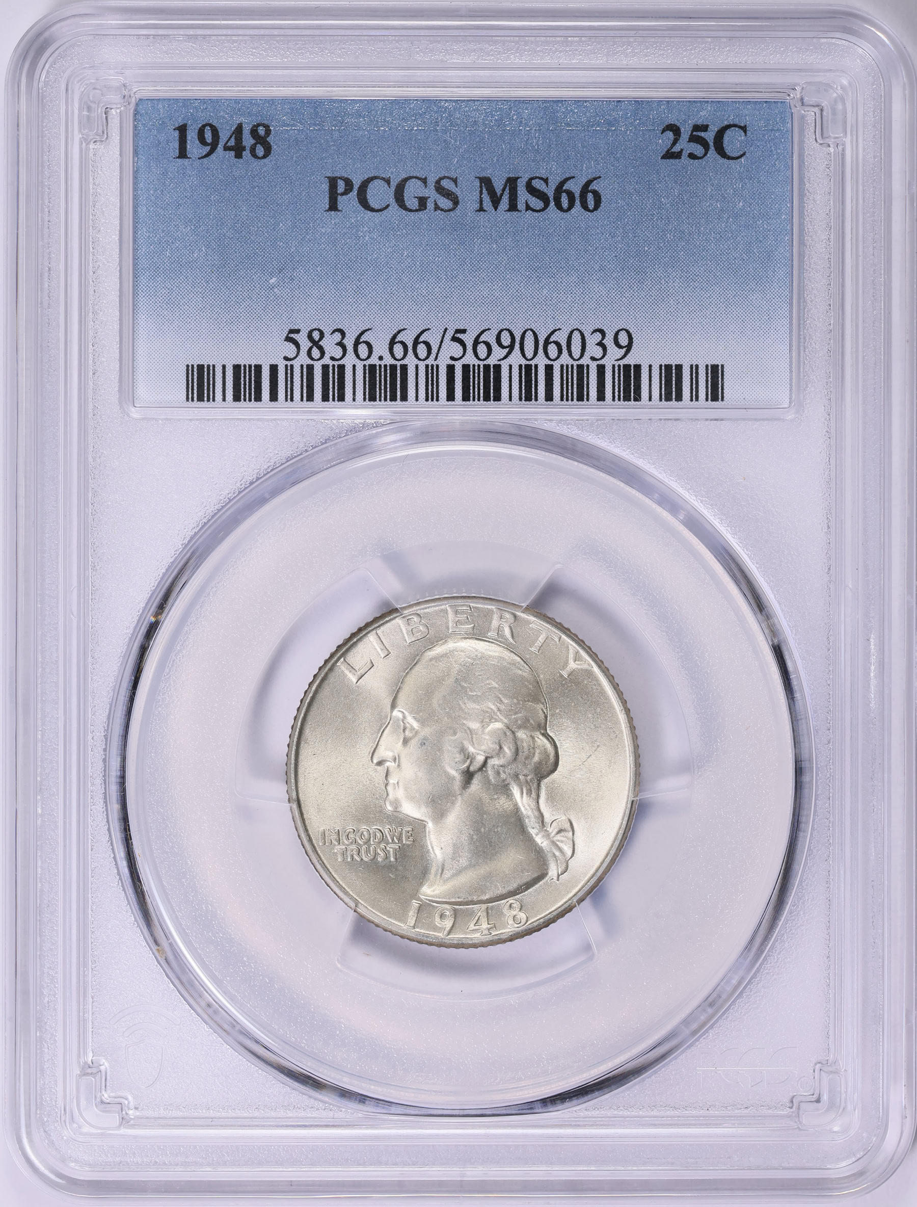 1948 Washington Quarter PCGS MS-66 (Item 1863644) | GreatCollections Coin Auctions