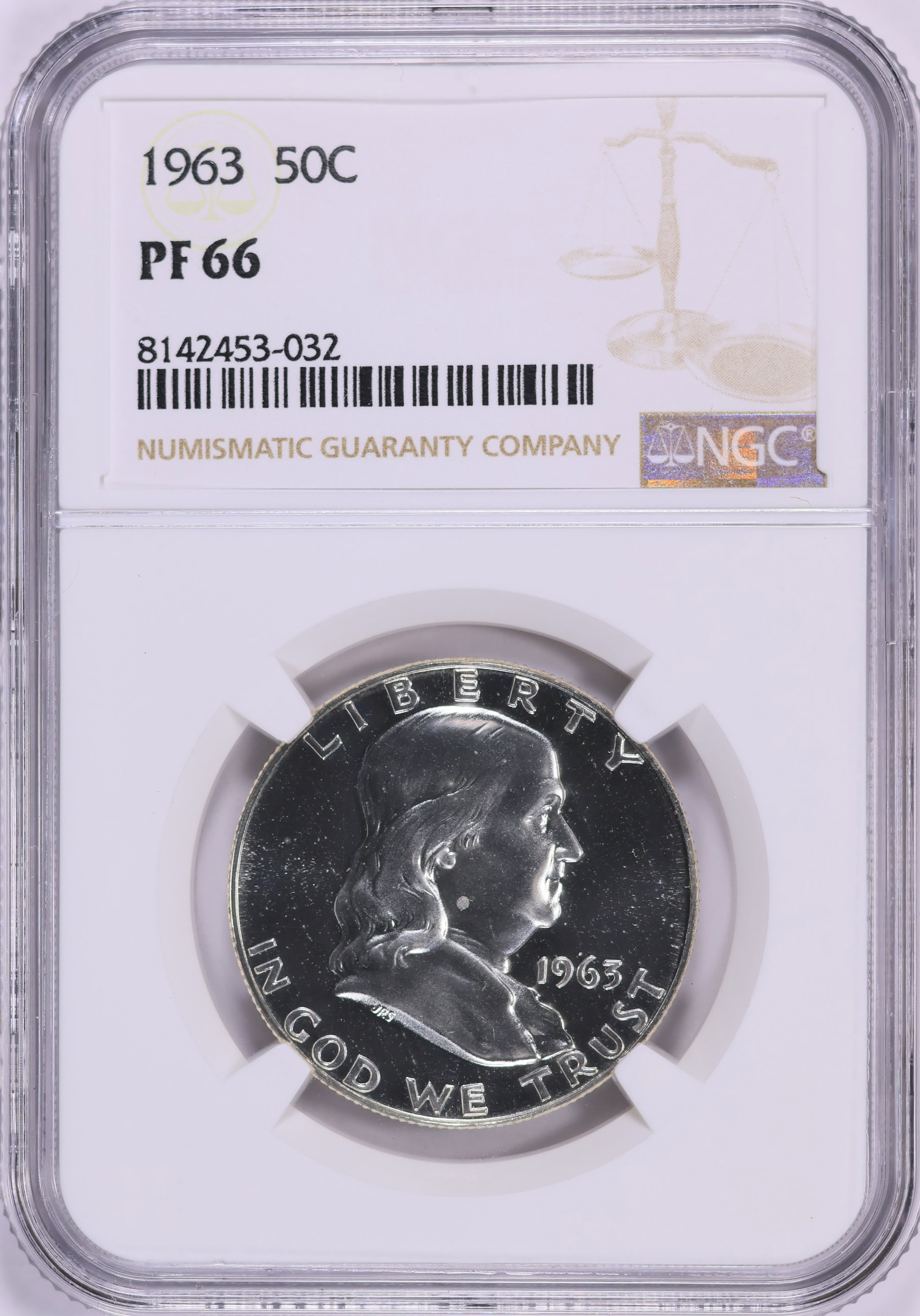 1963 Franklin Half Dollar NGC Proof-66 (Item 1863731 ...