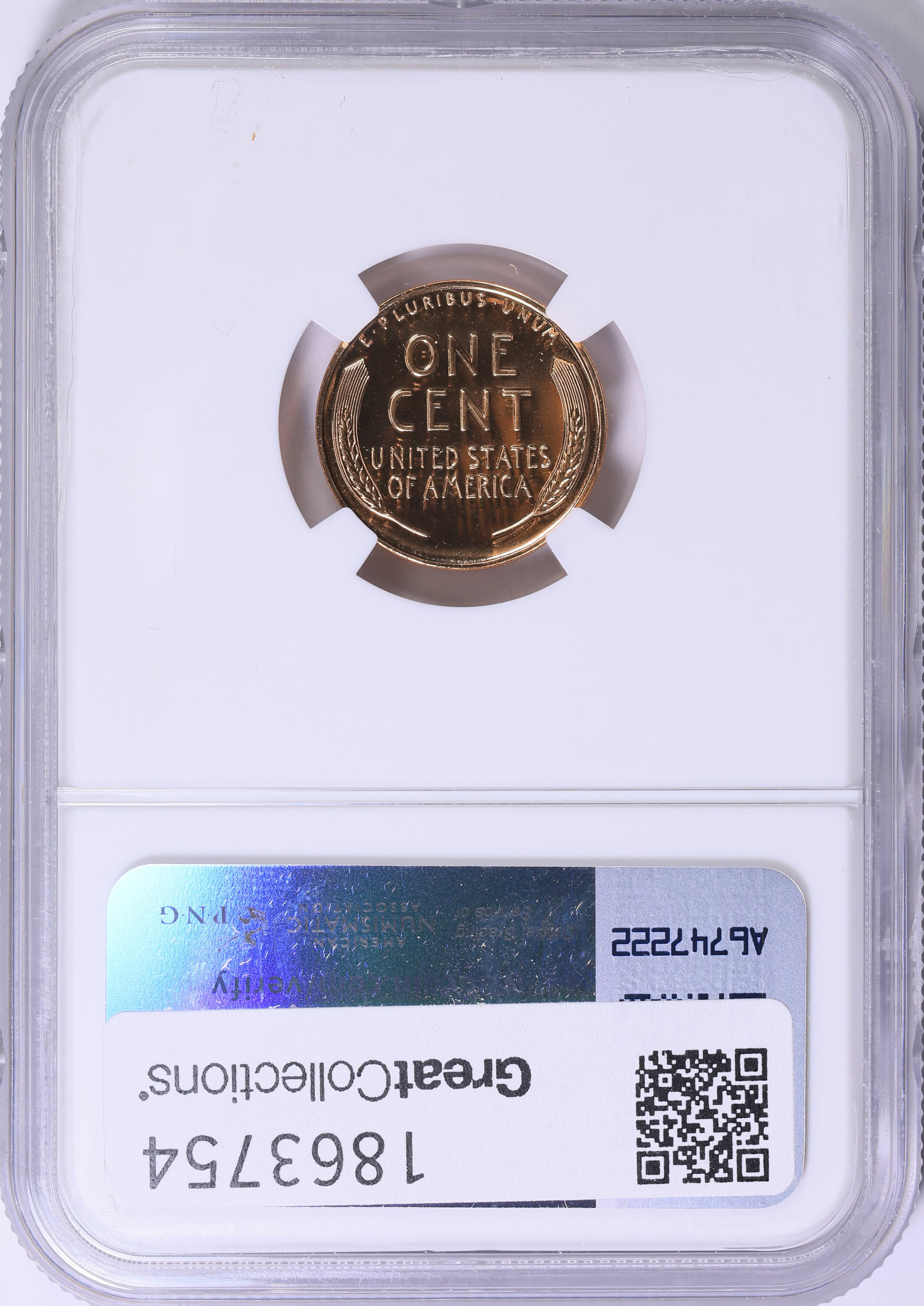 1958 Lincoln Cent NGC Proof-69 RD (Item 1863754) | GreatCollections ...