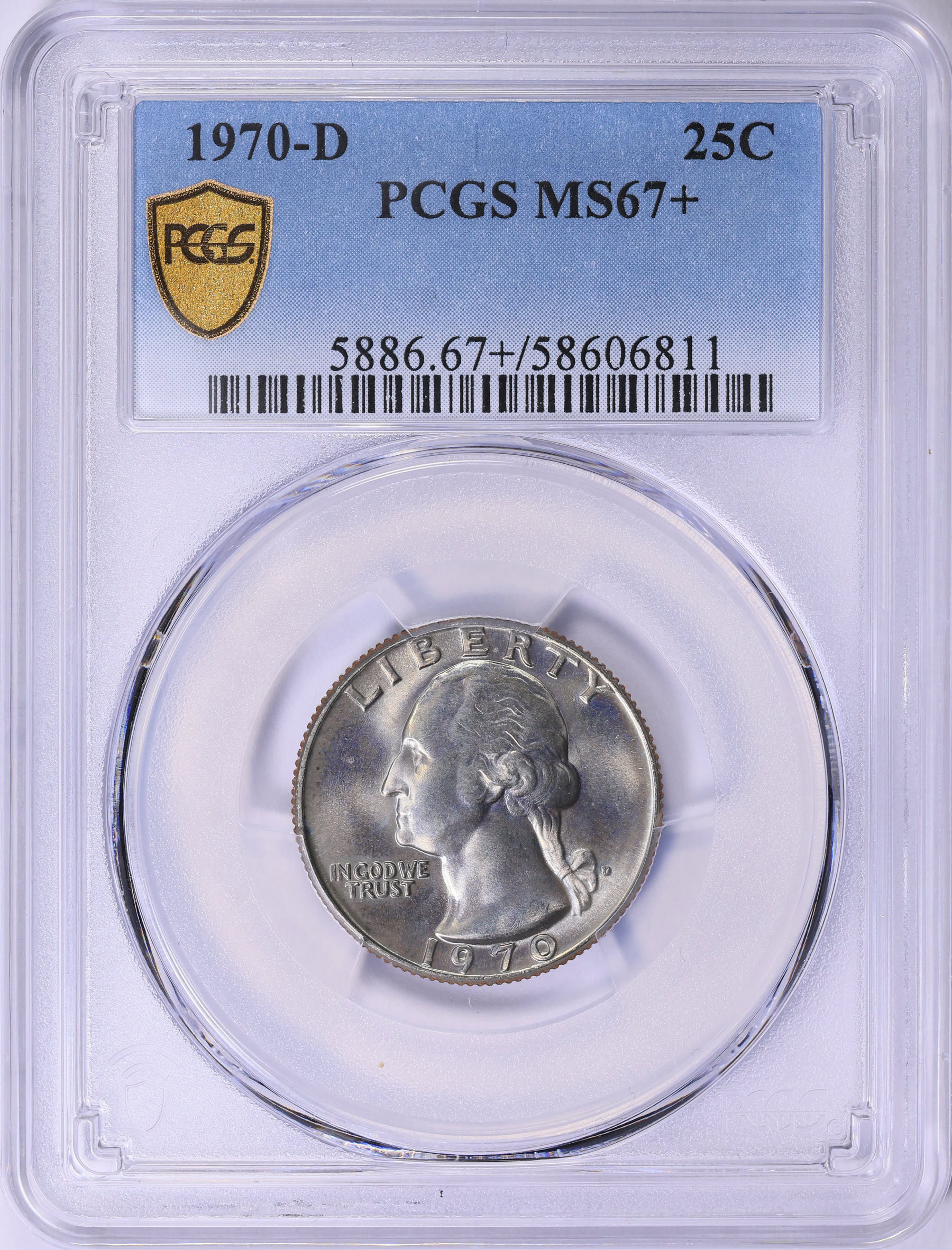 1970-D Washington Quarter PCGS MS-67+ (Item 1864151) | GreatCollections Coin Auctions
