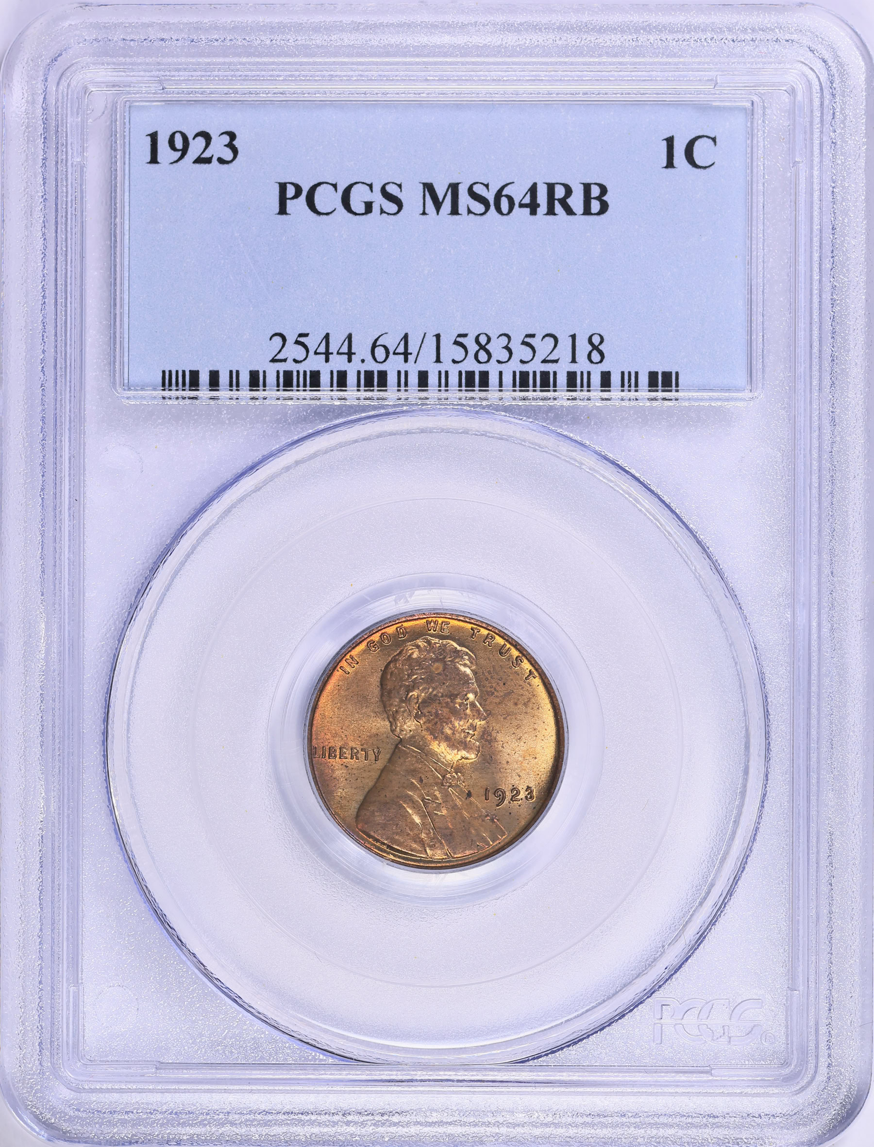1923 Lincoln Cent PCGS MS-64 RB (Item 1864407) | GreatCollections Coin Auctions