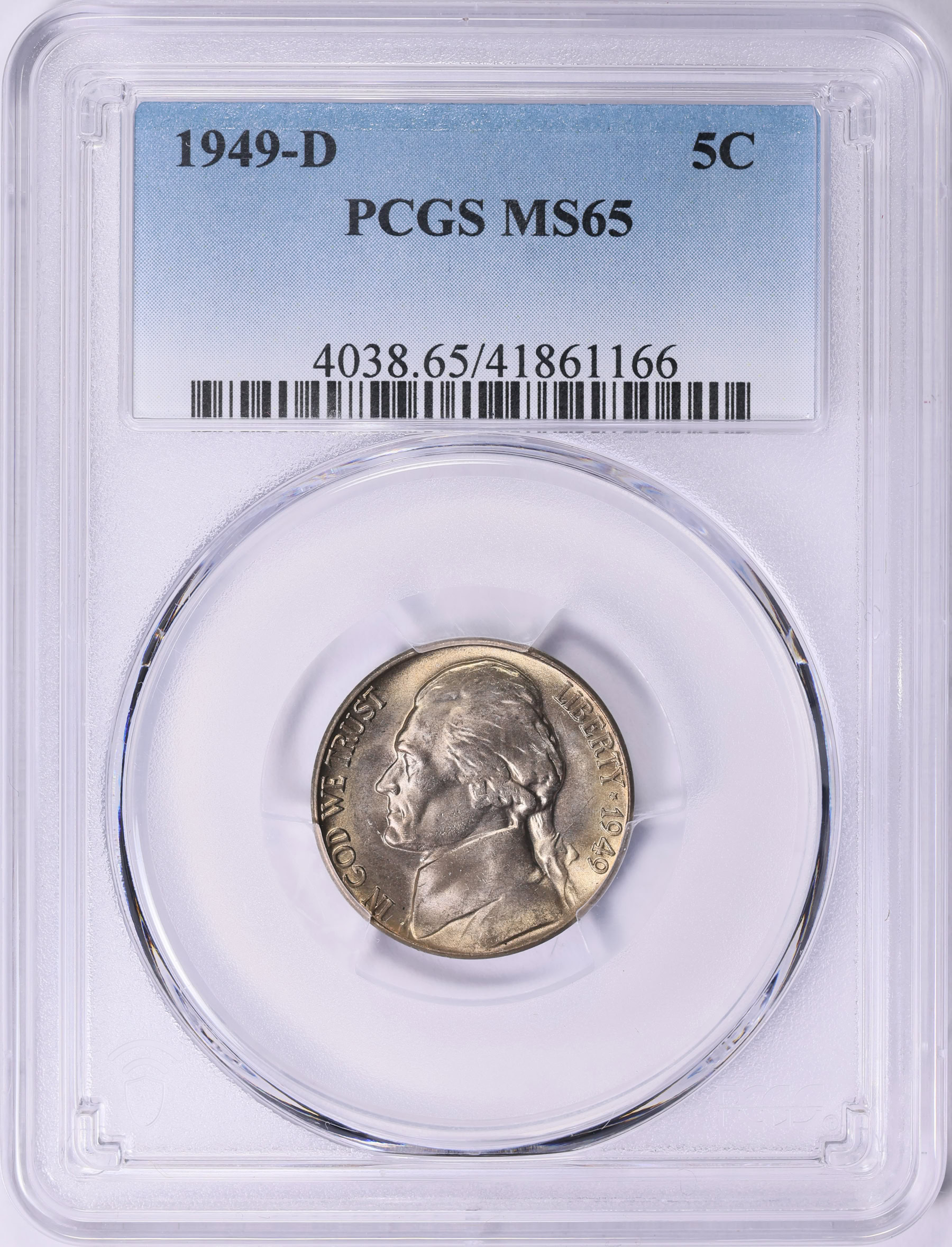 1949-D Jefferson Nickel PCGS MS-65 (Item 1864437) | GreatCollections ...