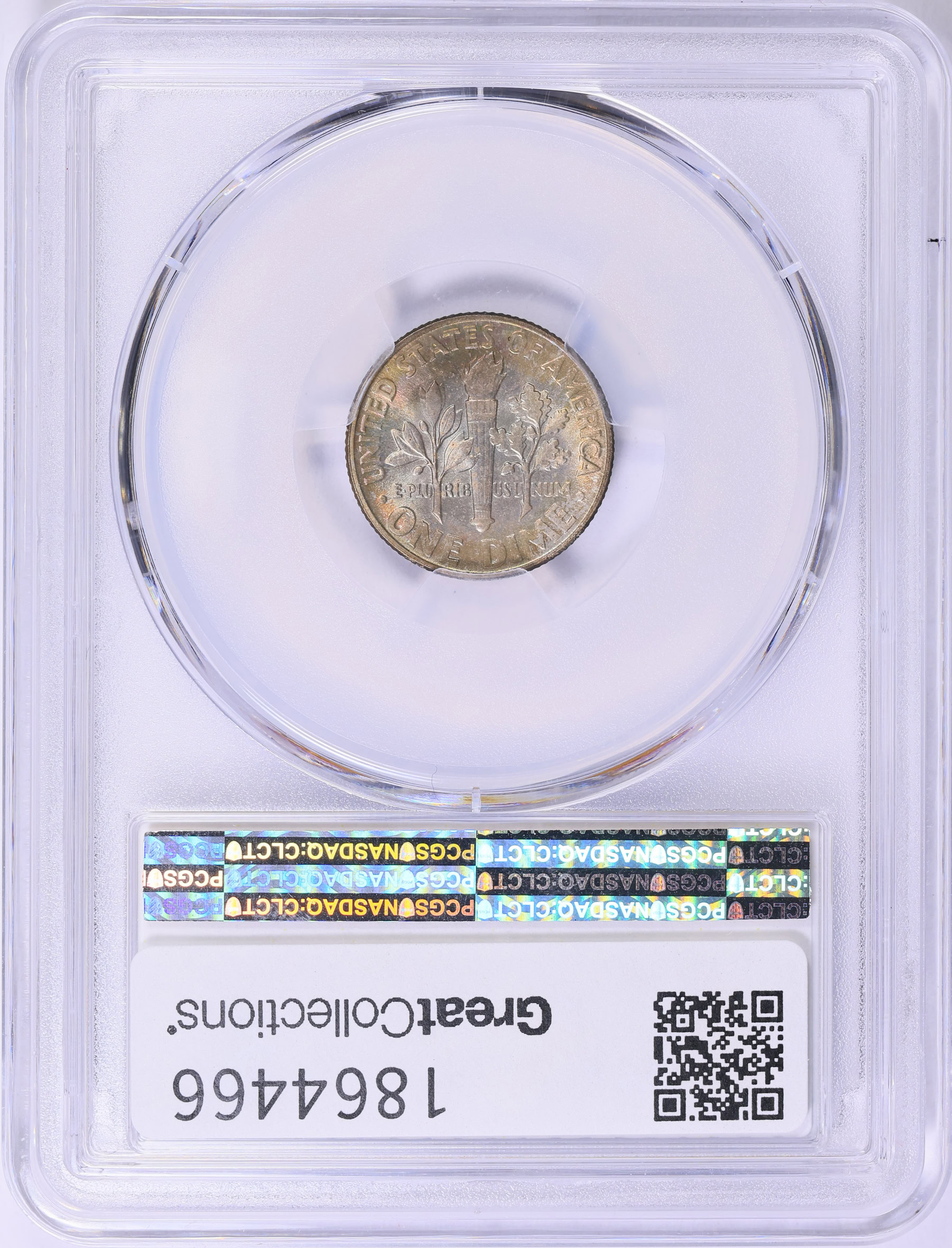 1947 Roosevelt Dime PCGS MS-67 FB (Toned) (Item 1864466) | GreatCollections Coin Auctions