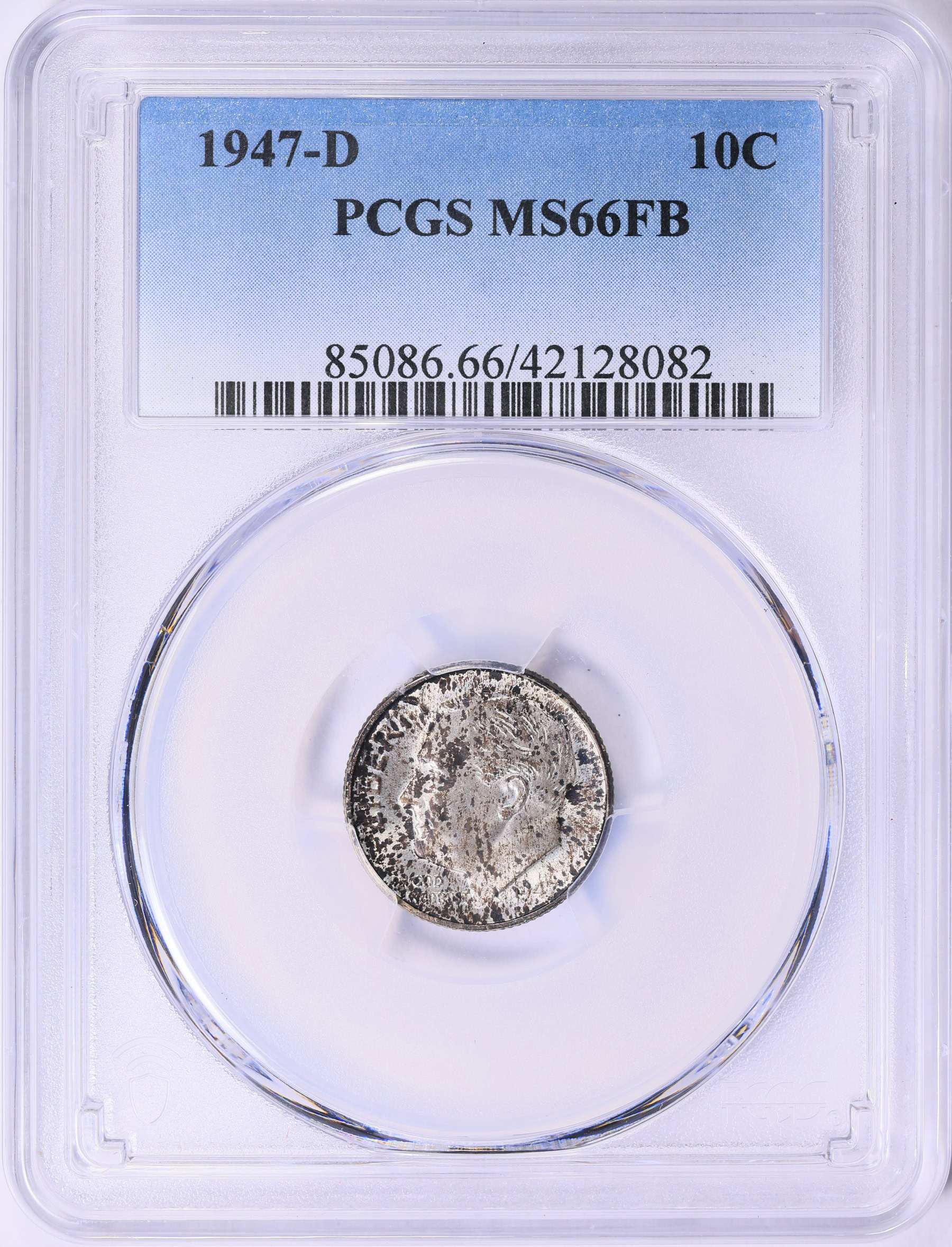 1947-D Roosevelt Dime PCGS MS-66 FB (Item 1864477) | GreatCollections Coin Auctions