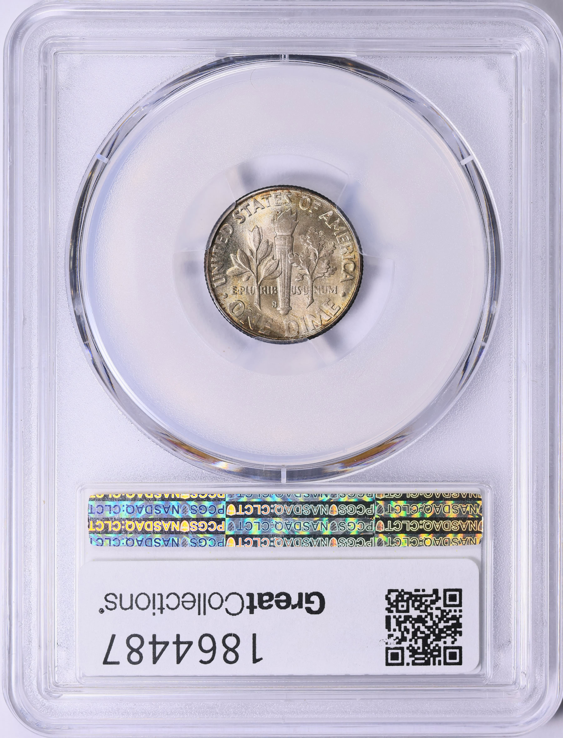 1946-S Roosevelt Dime PCGS MS-67+ (Toned) (Item 1864487) | GreatCollections Coin Auctions