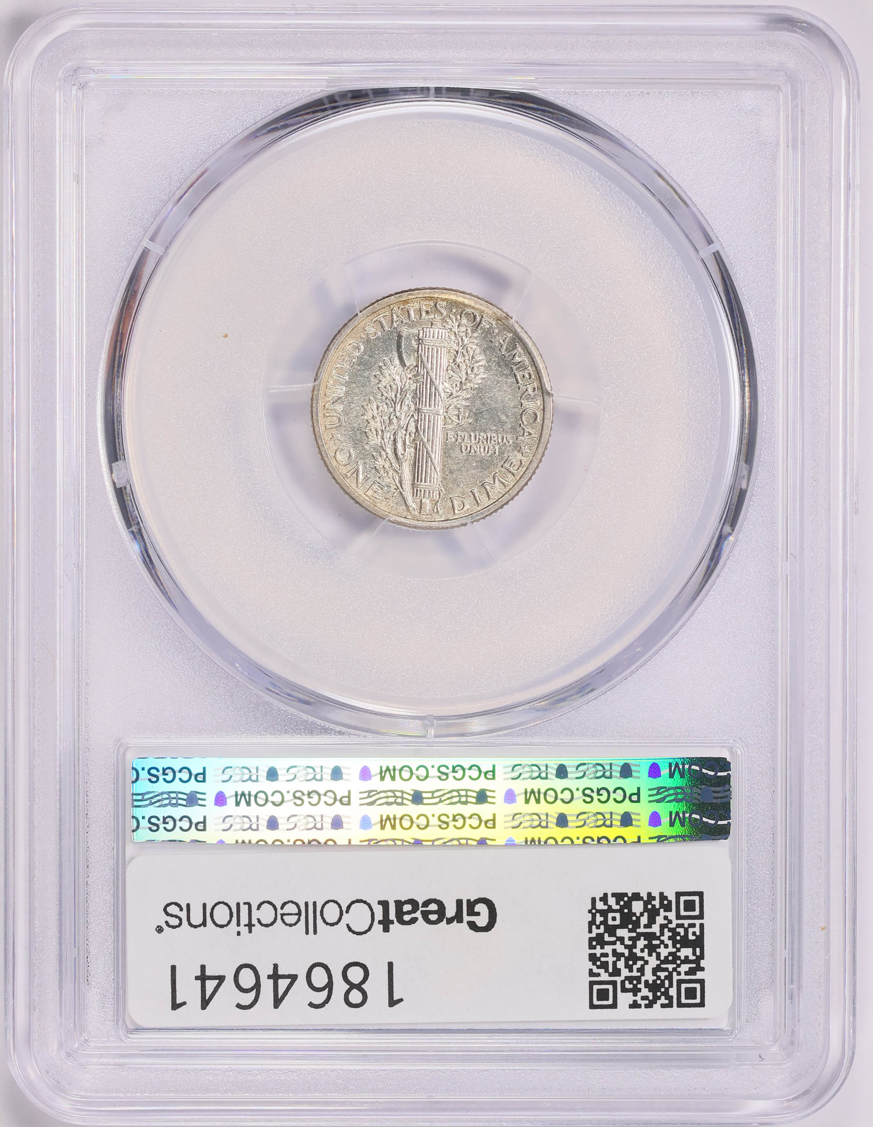 1916 Mercury Dime PCGS MS-63 FB (Item 1864641) | GreatCollections Coin Auctions