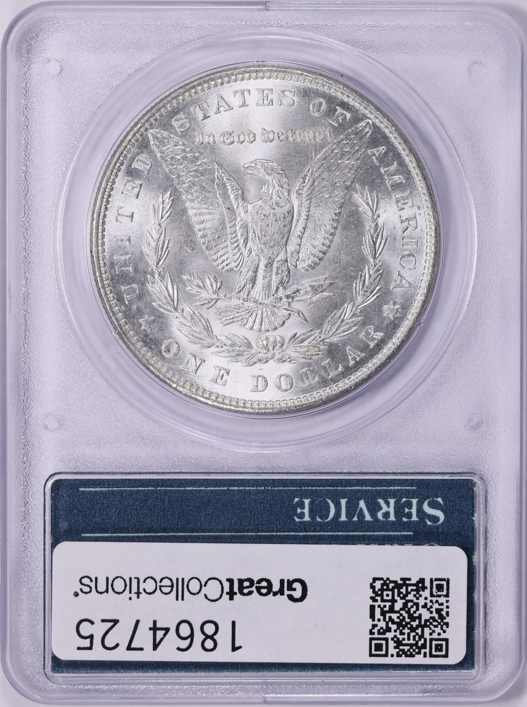 1886 Morgan Silver Dollar PCGS MS-64 OGH (1st Gen) (Item 1864725) | GreatCollections Coin Auctions