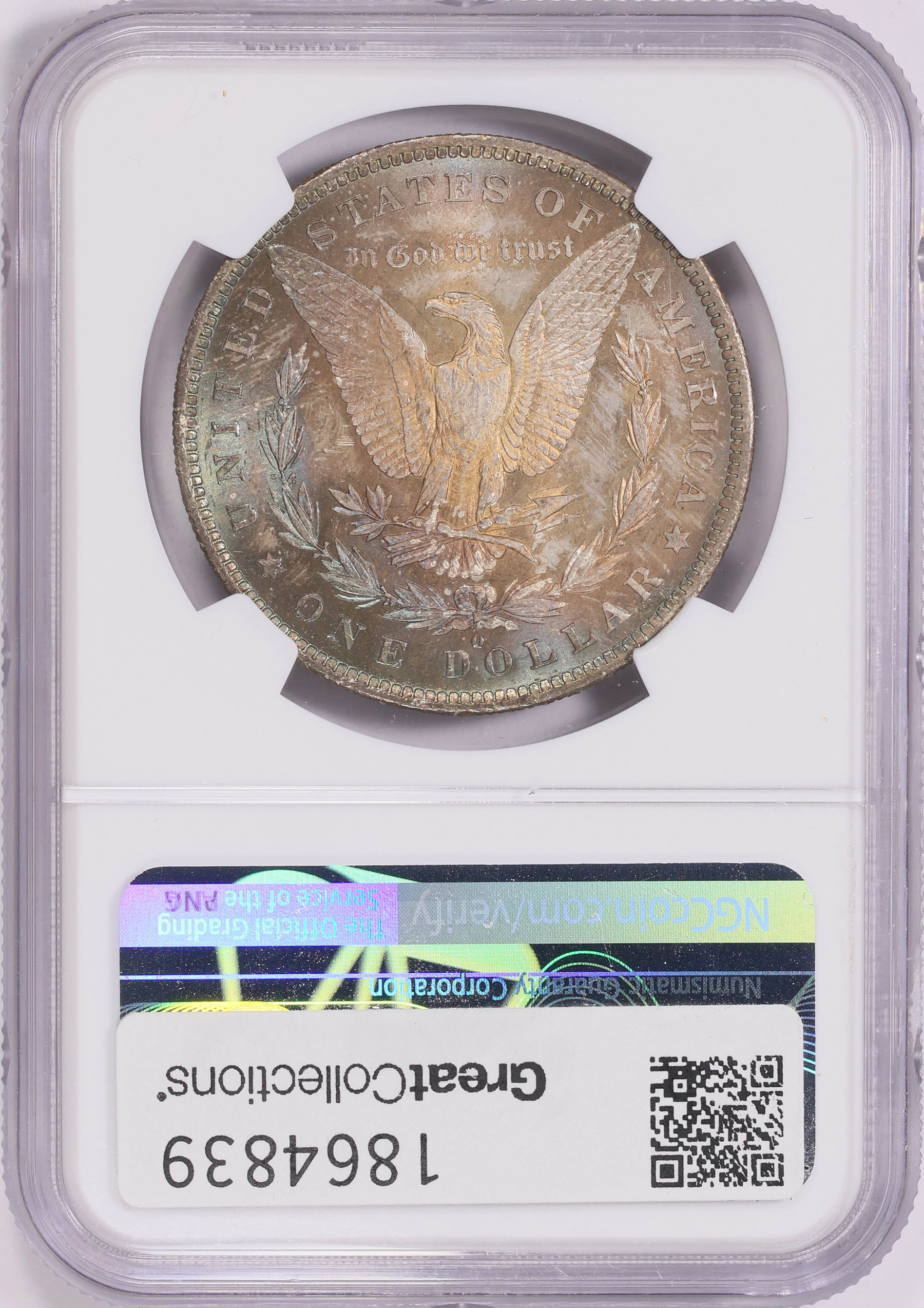 1883-O Morgan Silver Dollar NGC MS-64 (Toned) (Item 1864839) | GreatCollections Coin Auctions