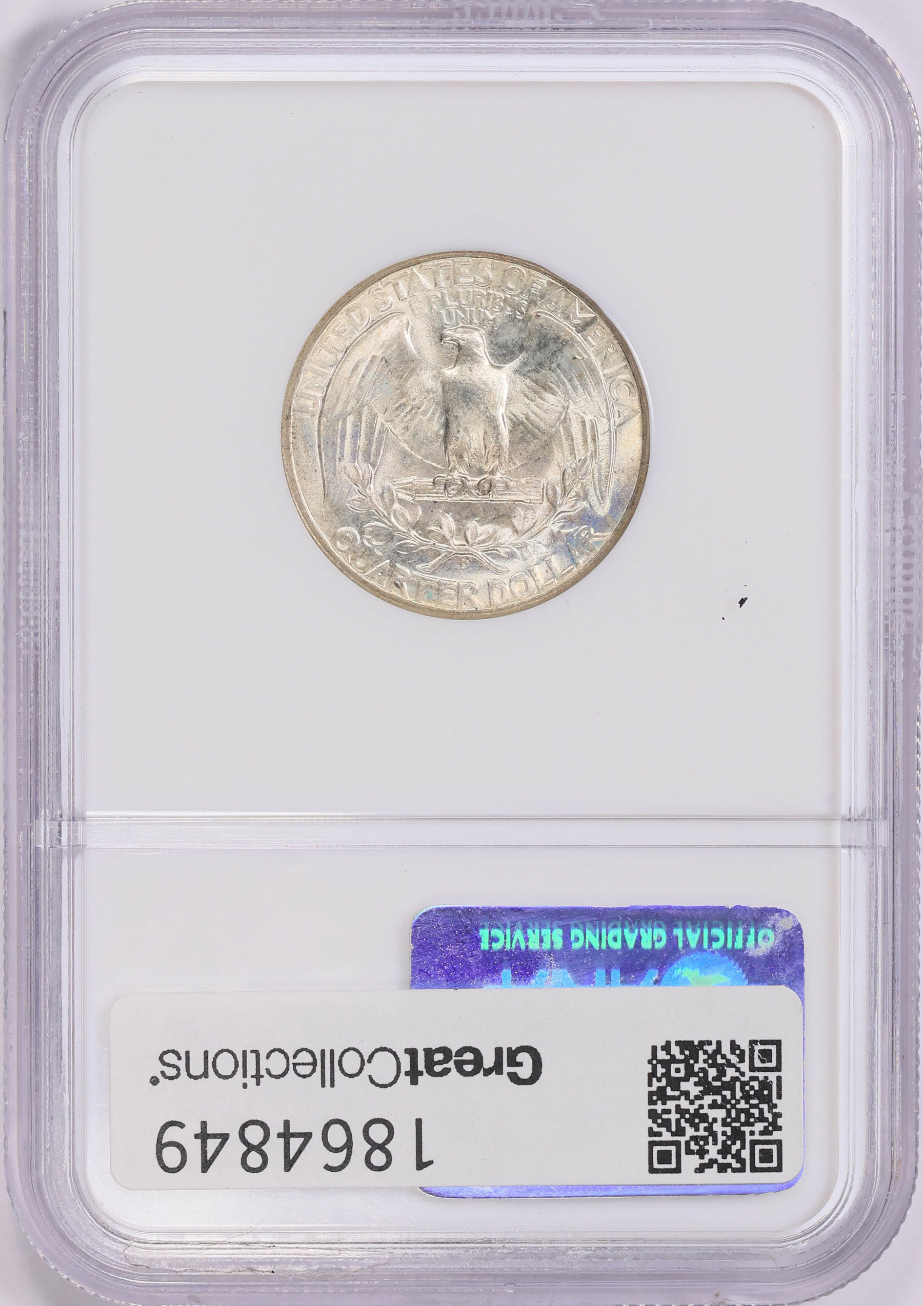 1944-D Washington Quarter NGC MS-67 (Item 1864849) | GreatCollections ...