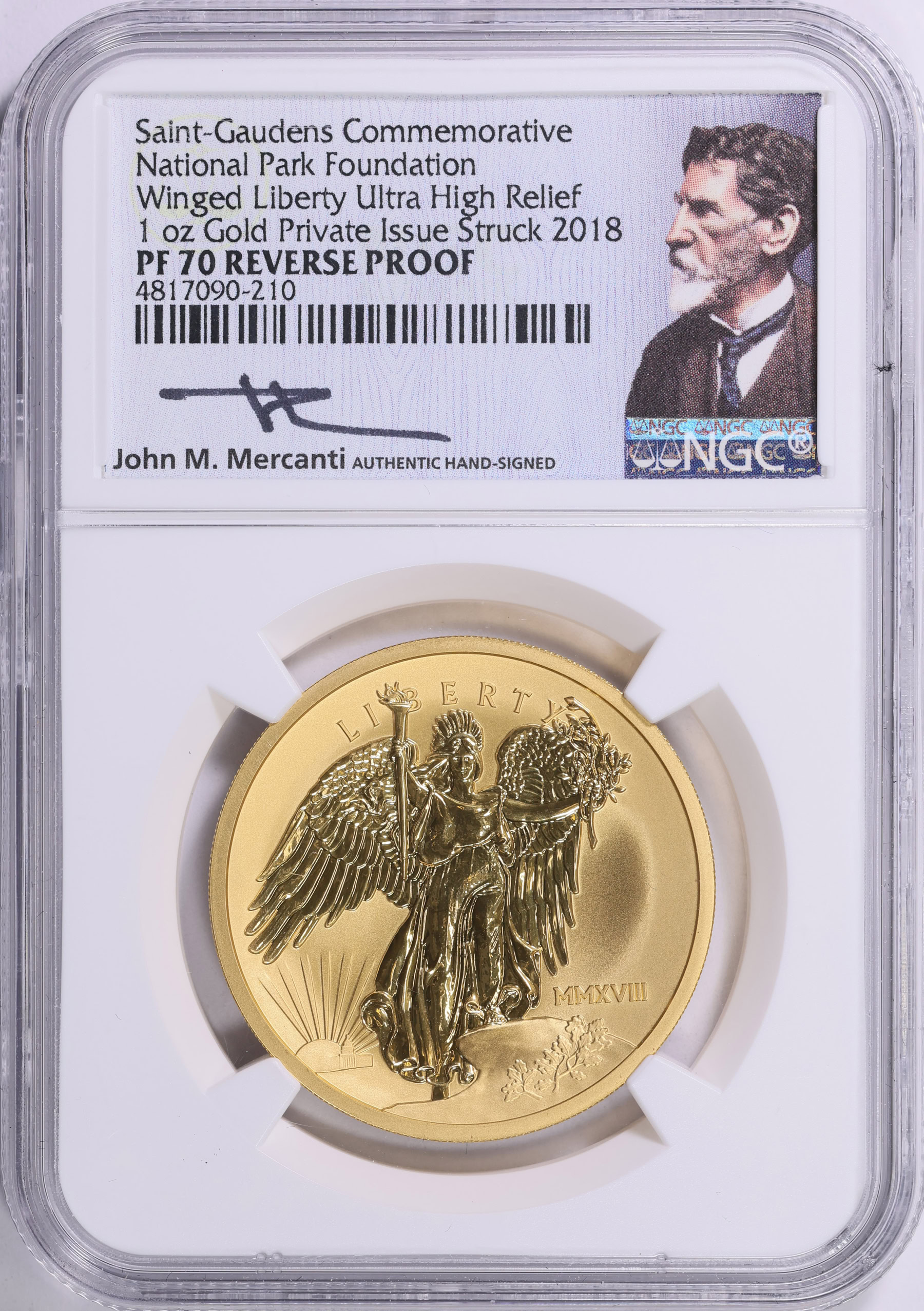 National Park Foundation Saint-Gaudens Commemorative Winged Liberty ...