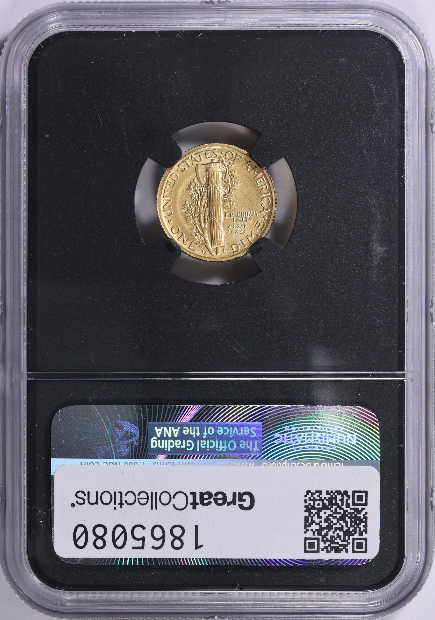 2016-W Mercury Dime 100th Anniversary Gold Early Releases NGC SP-70 ...