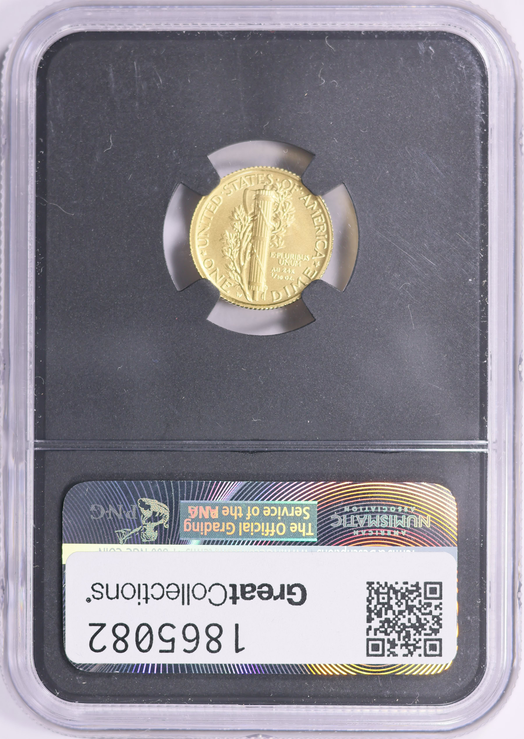 2016-W Mercury Dime 100th Anniversary Gold Early Releases NGC SP-70 ...